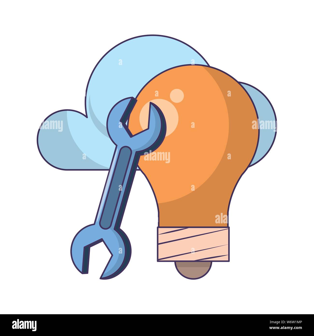technology web digital hardware cartoon Stock Vector Image & Art - Alamy