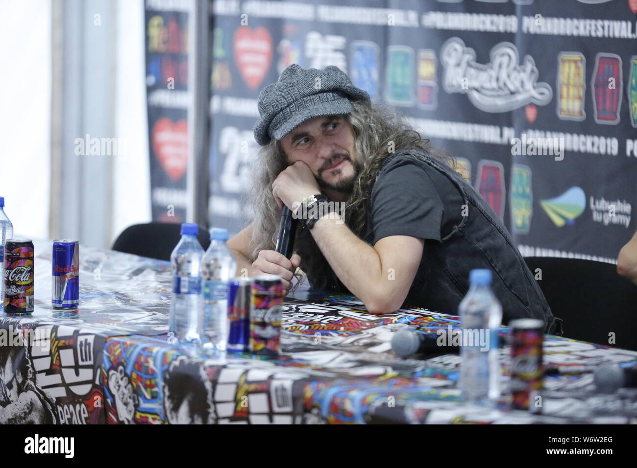 Kustrin, Poland. 02nd Aug, 2019. People celebrating at the Pol and Rock ...