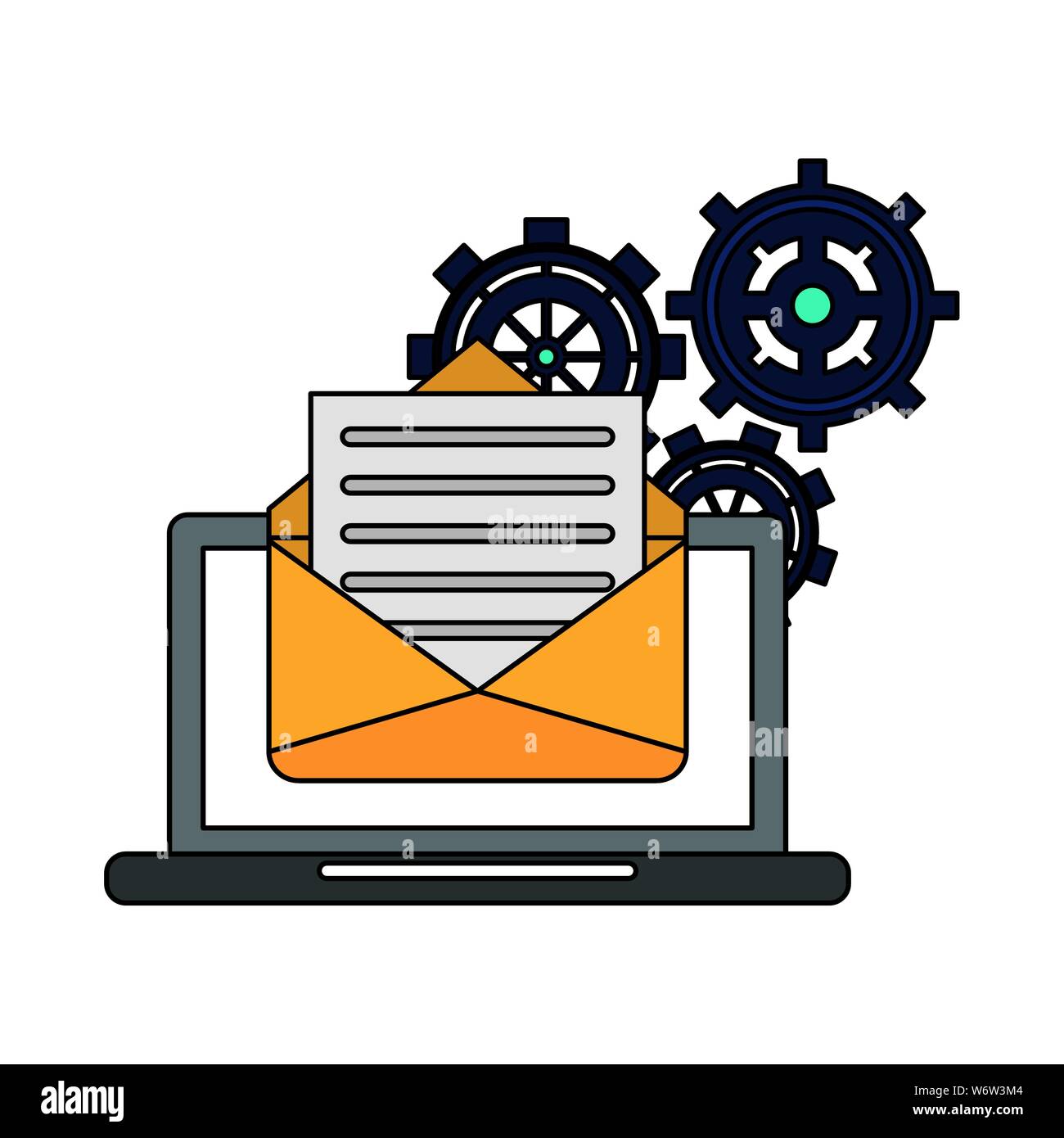 technology digital modern hardware cartoon Stock Vector Image & Art - Alamy