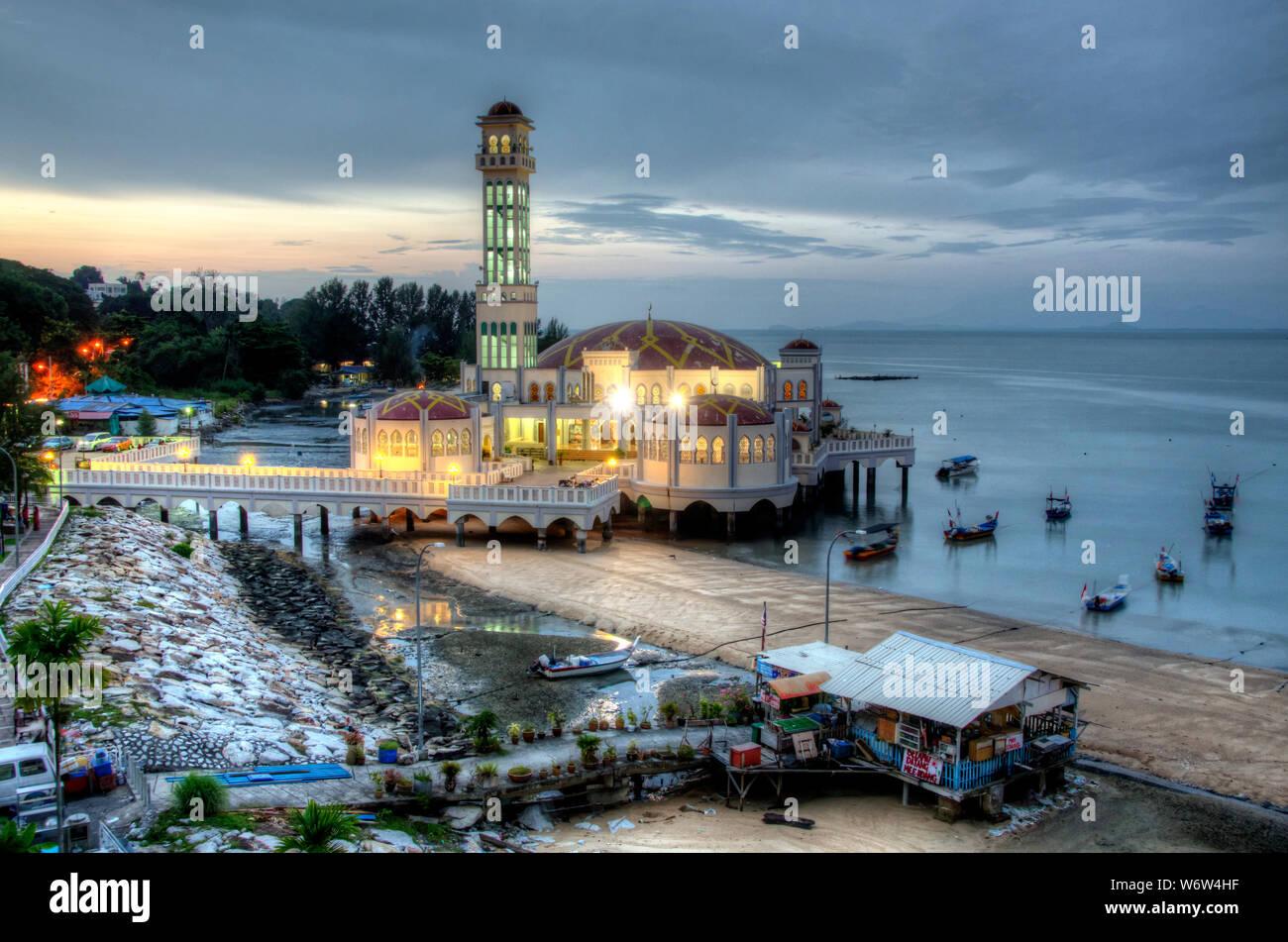 The Penang Floating Mosque In Tanjong Bungah Stock Photo - Alamy