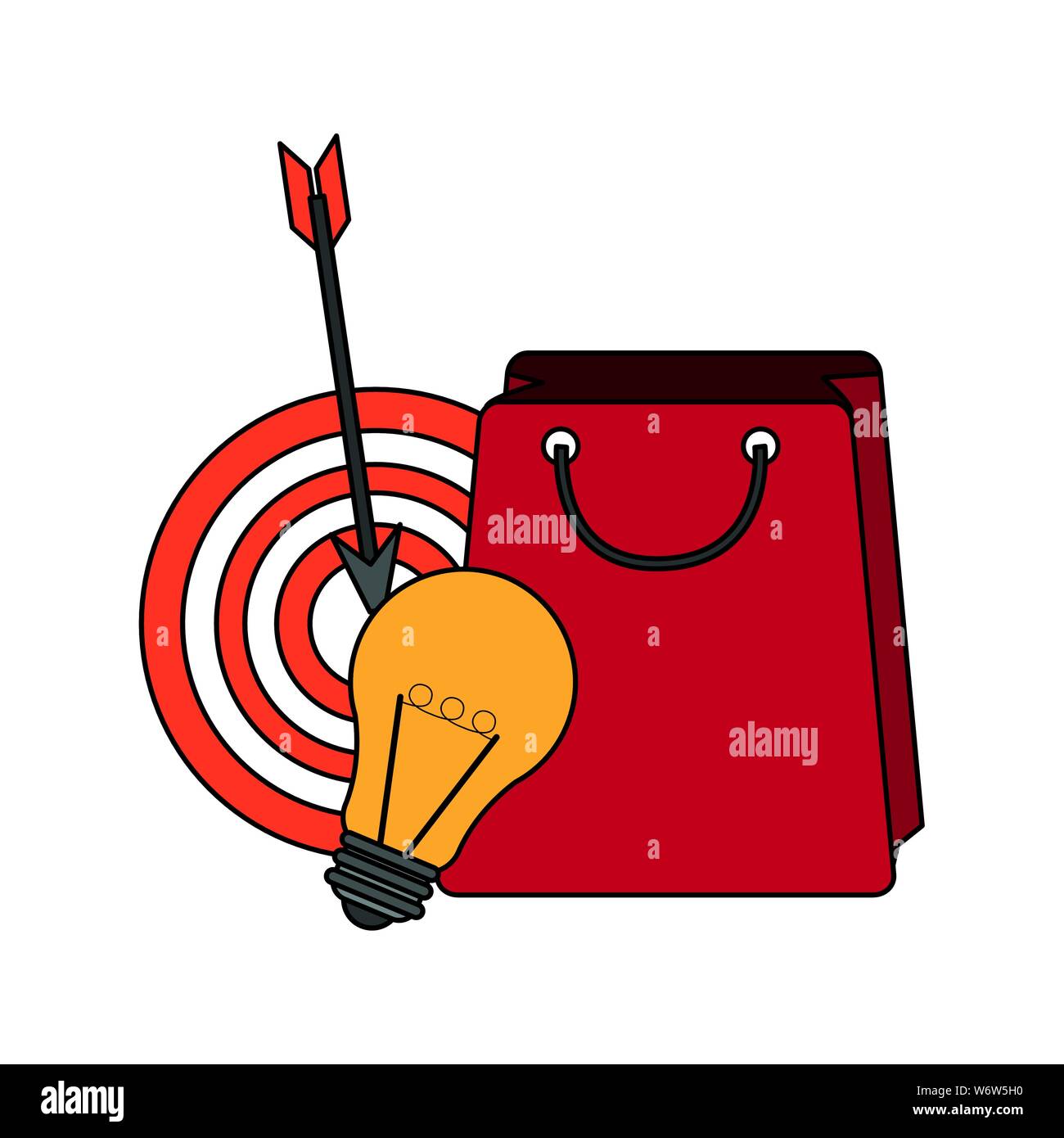 shopping commerce sale marketing cartoon Stock Vector Image & Art - Alamy