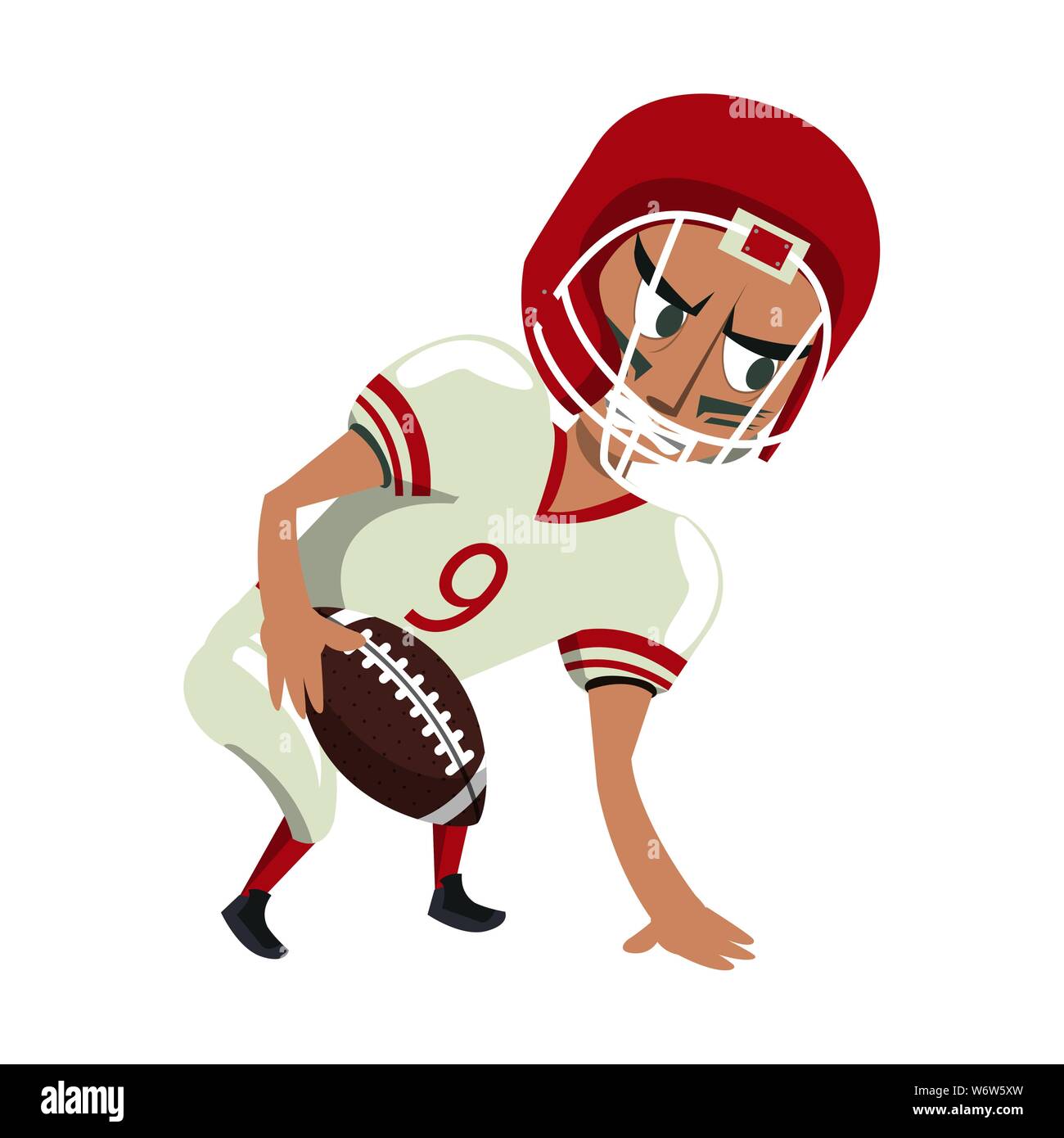 american football sport game cartoon Stock Vector Image & Art - Alamy