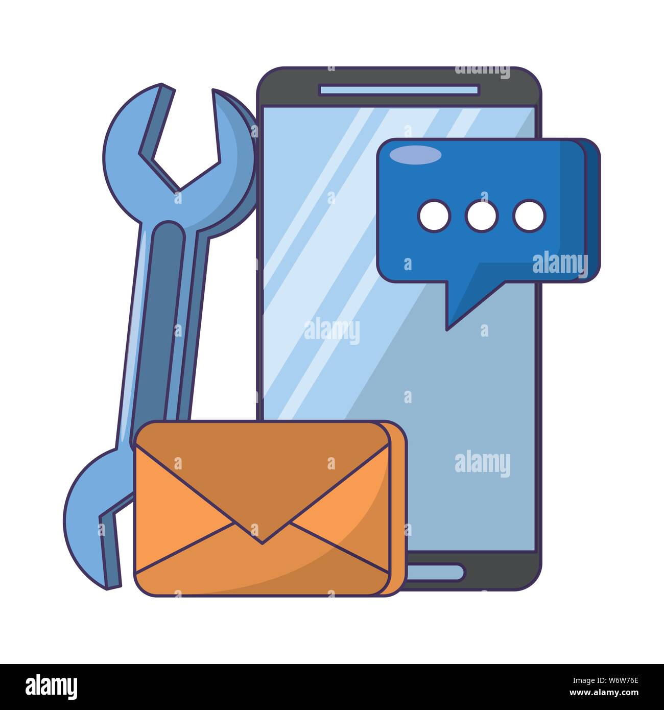 technology web digital hardware cartoon Stock Vector Image & Art - Alamy