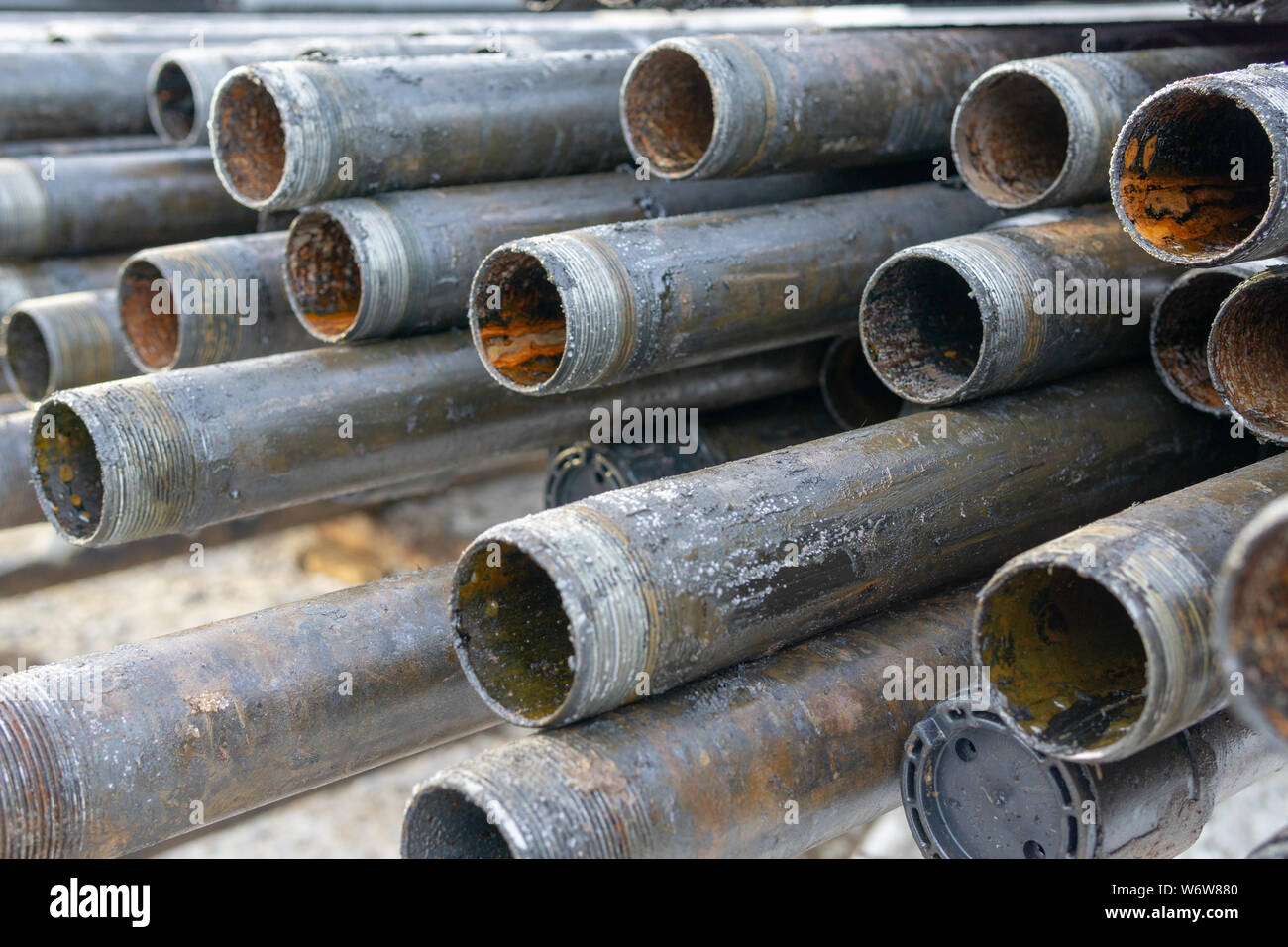 Offshore Industry oil and gas production petroleum pipeline. Downhole ...