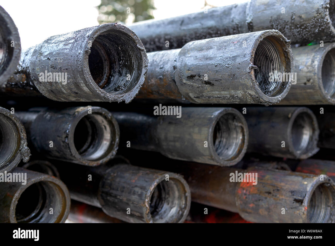 Offshore Industry oil and gas production petroleum pipeline. Downhole ...