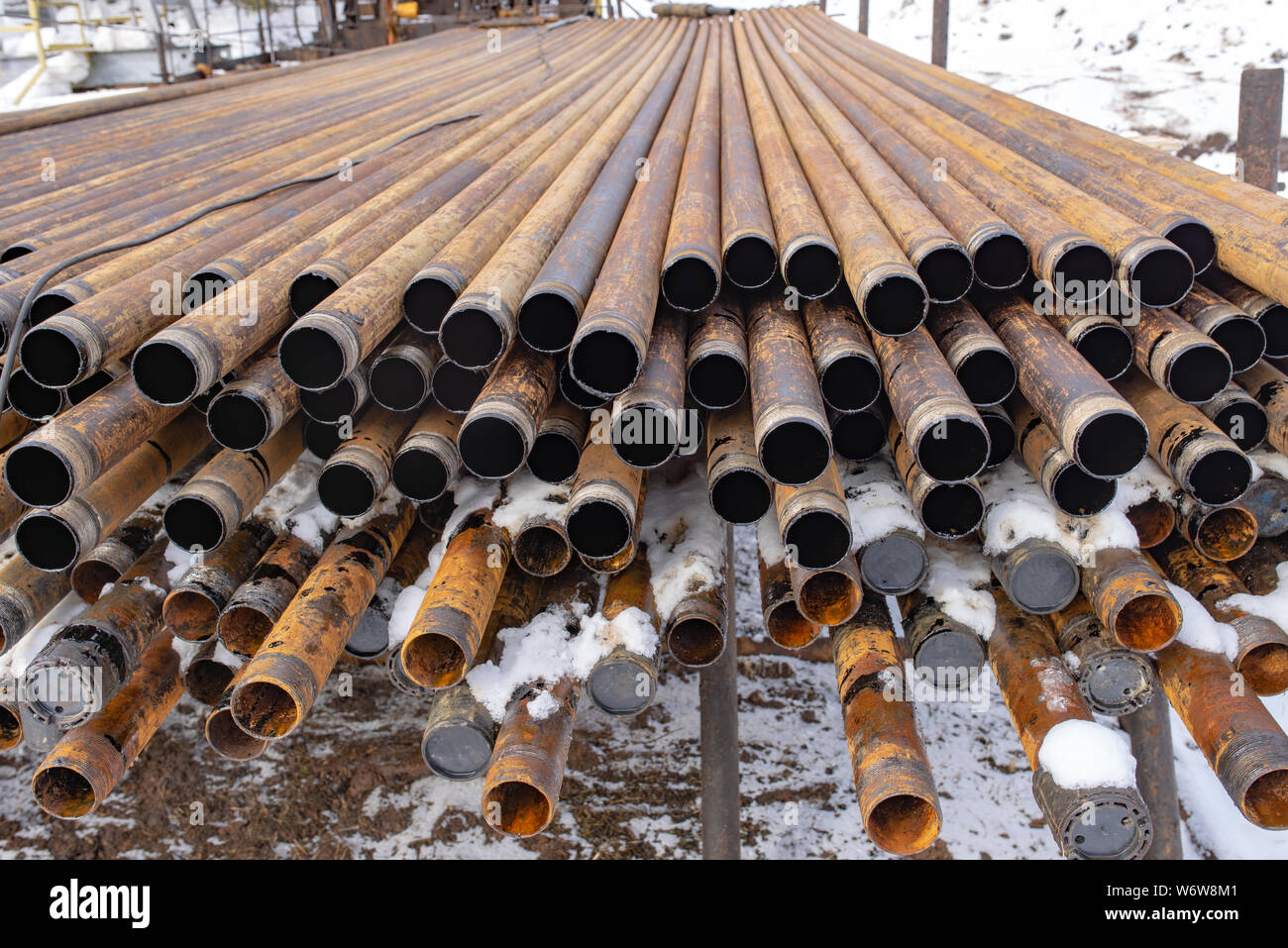 Offshore Industry oil and gas production petroleum pipeline. Downhole ...