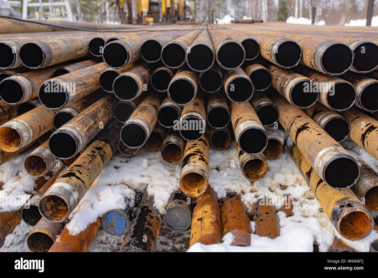 Offshore Industry oil and gas production petroleum pipeline. Downhole ...