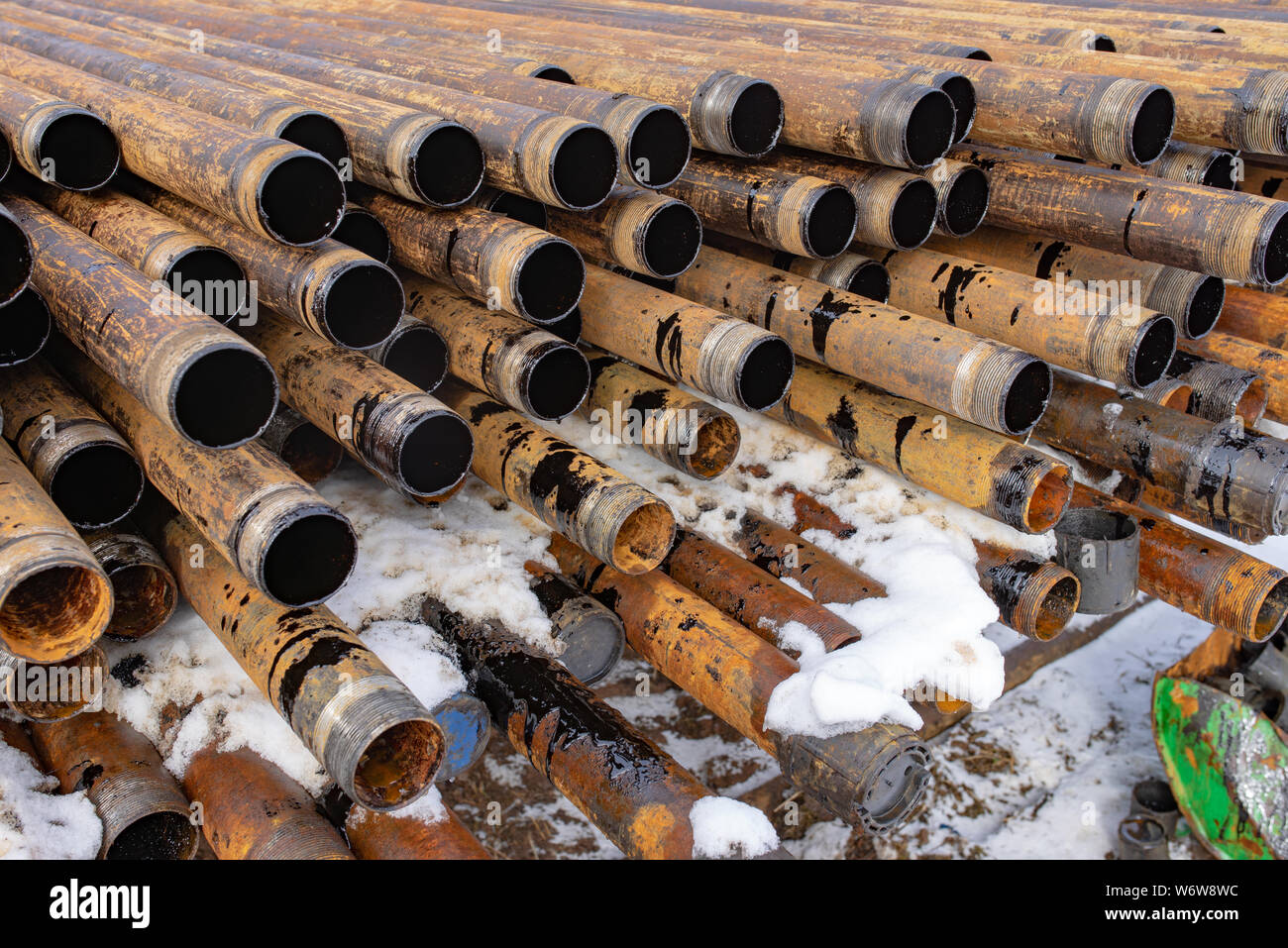 Offshore Industry oil and gas production petroleum pipeline. Downhole ...