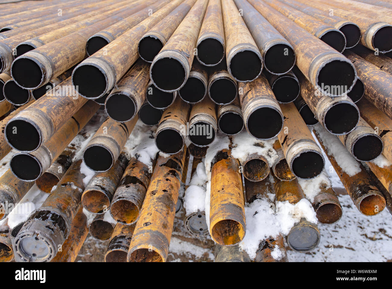 Offshore Industry oil and gas production petroleum pipeline. Downhole ...