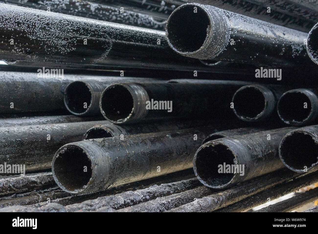 Offshore Industry oil and gas production petroleum pipeline. Downhole ...