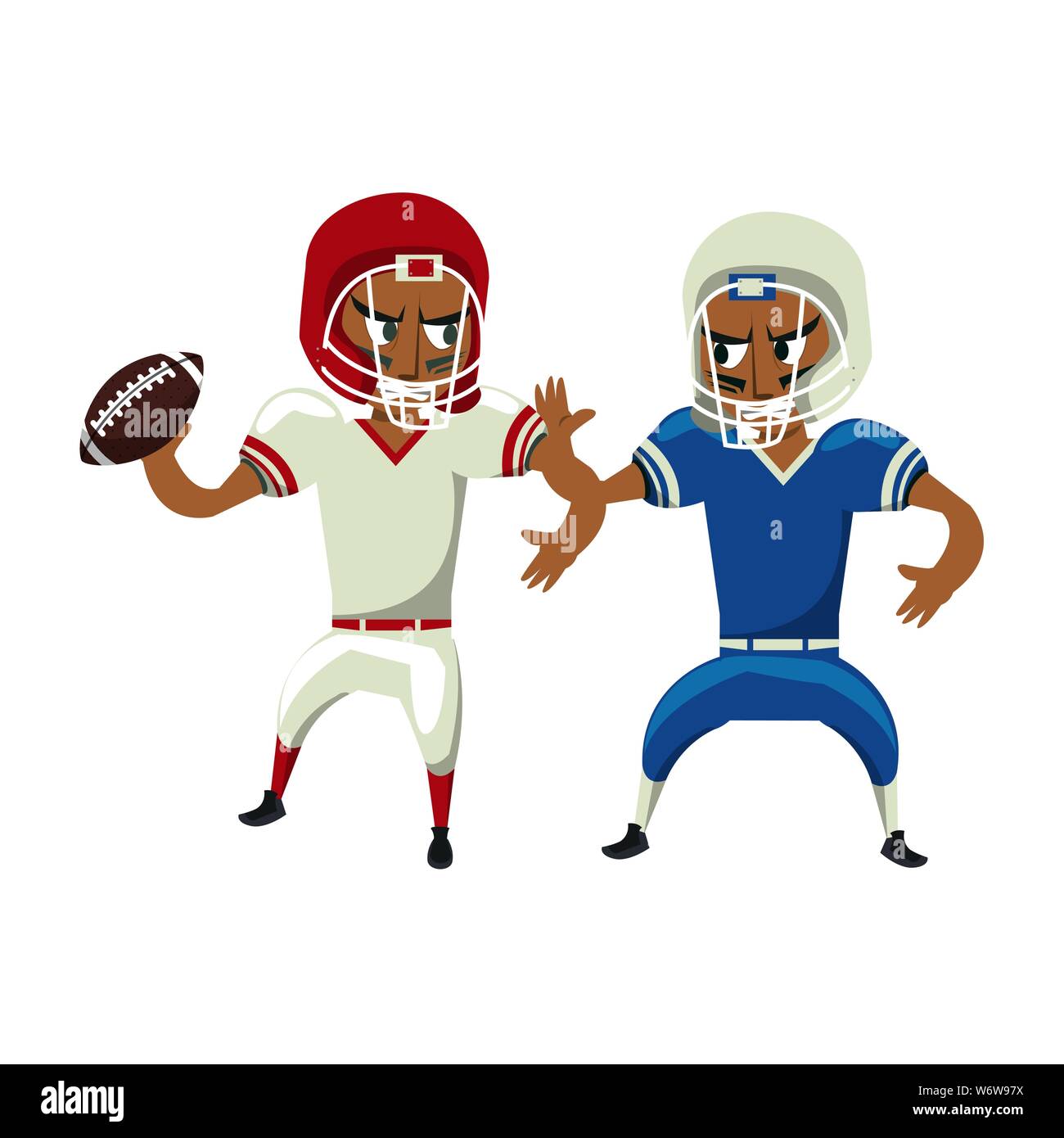 american football sport game cartoon Stock Vector Image & Art - Alamy