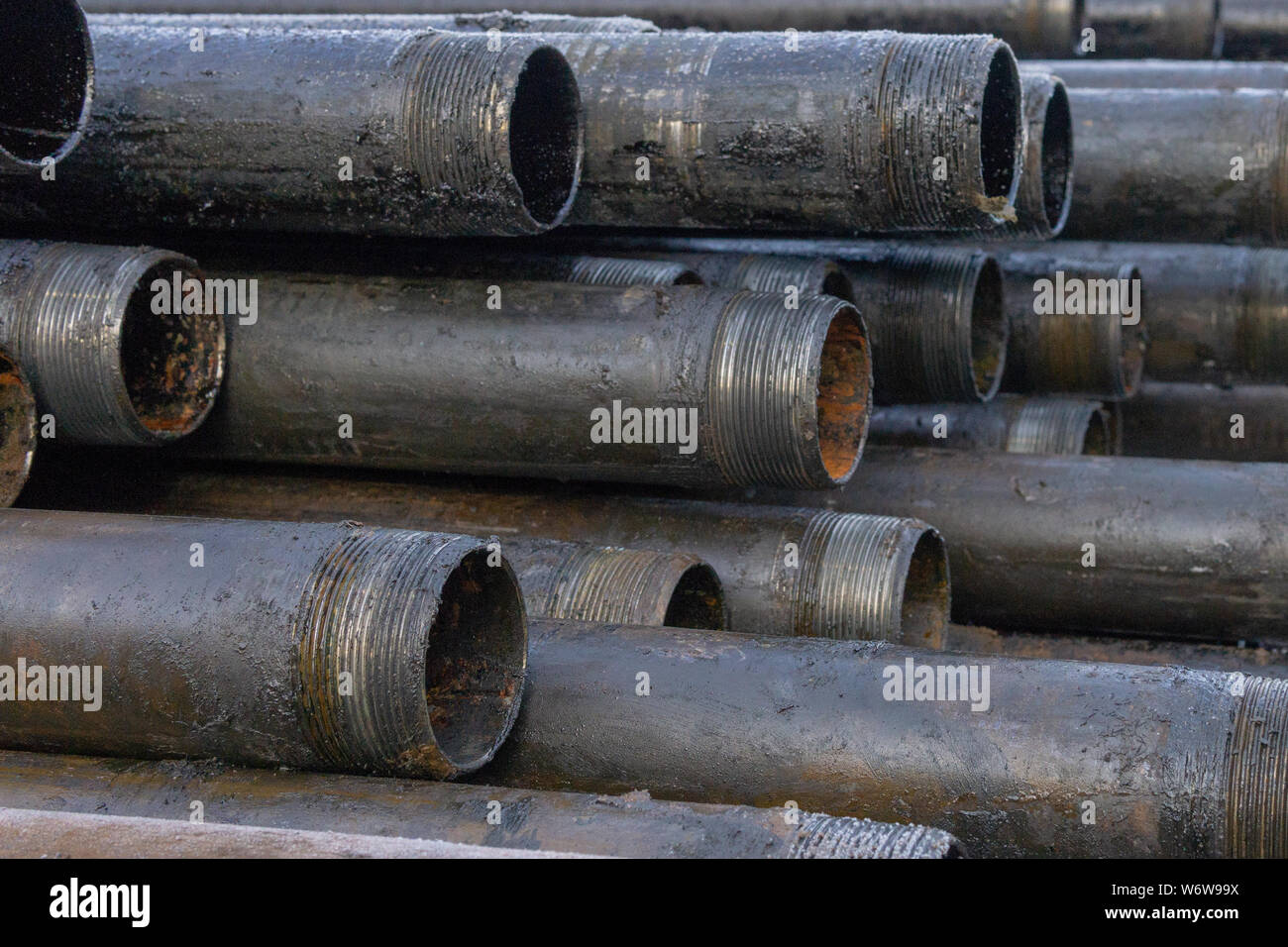 Offshore Industry oil and gas production petroleum pipeline. Downhole ...