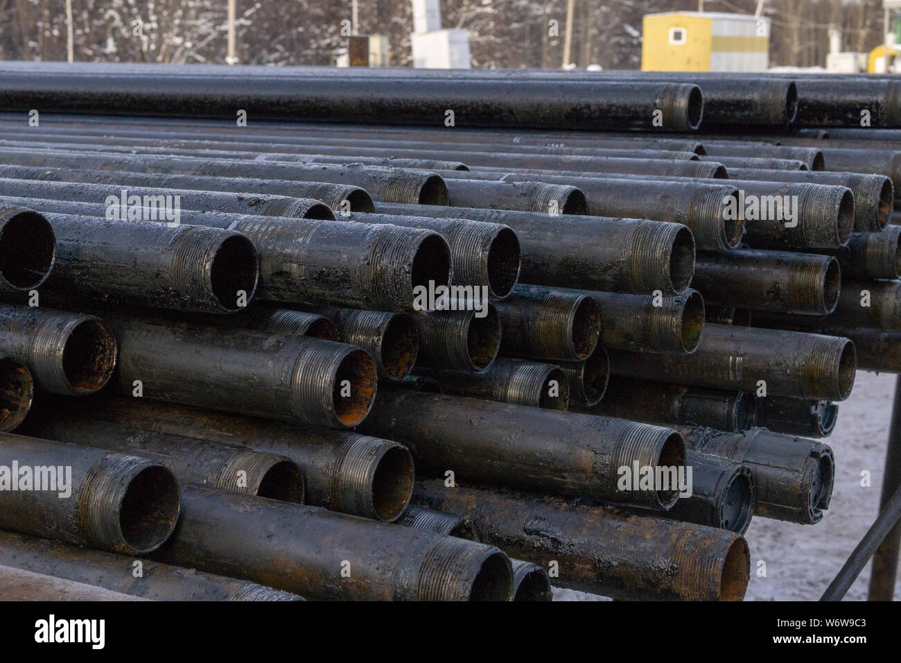 Offshore Industry oil and gas production petroleum pipeline. Downhole ...