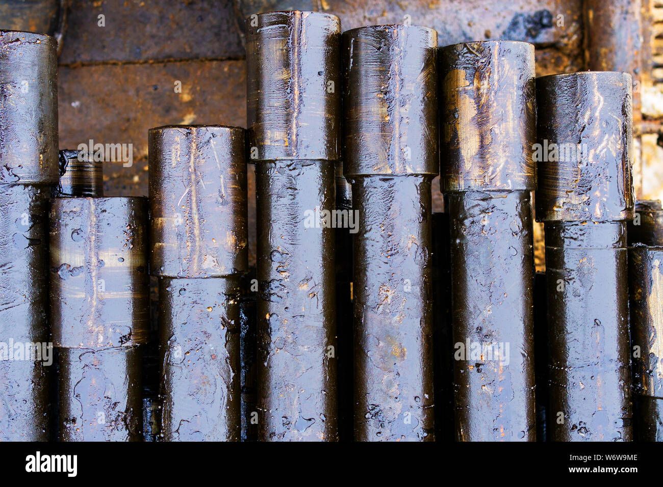 Offshore Industry oil and gas production petroleum pipeline. Downhole ...
