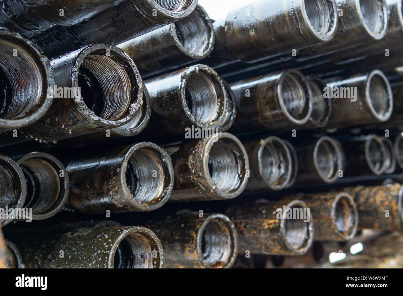 Offshore Industry oil and gas production petroleum pipeline. Downhole ...