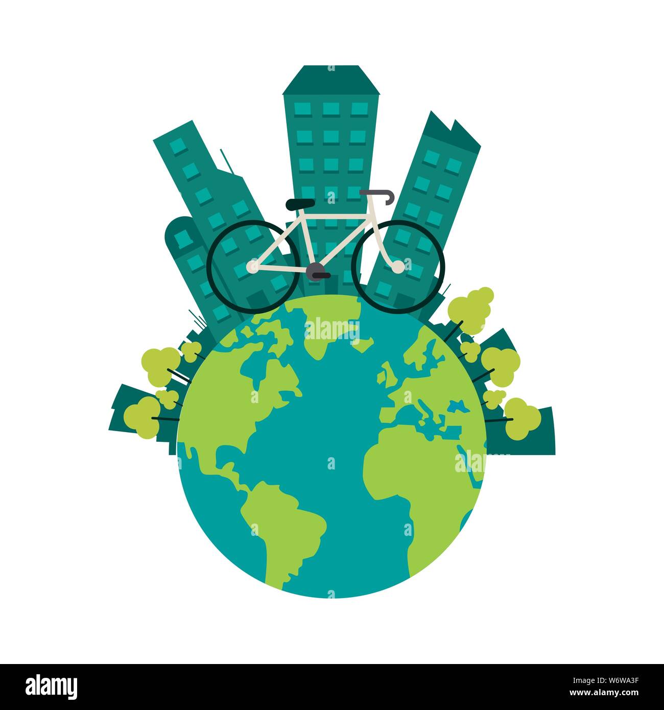 world saving ecology green cartoon Stock Vector Image & Art - Alamy