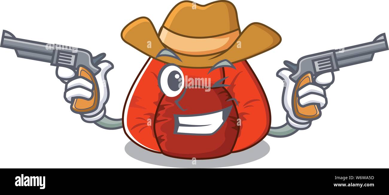 Cowboy bean bag chair in cartoon shape Stock Vector Image & Art - Alamy