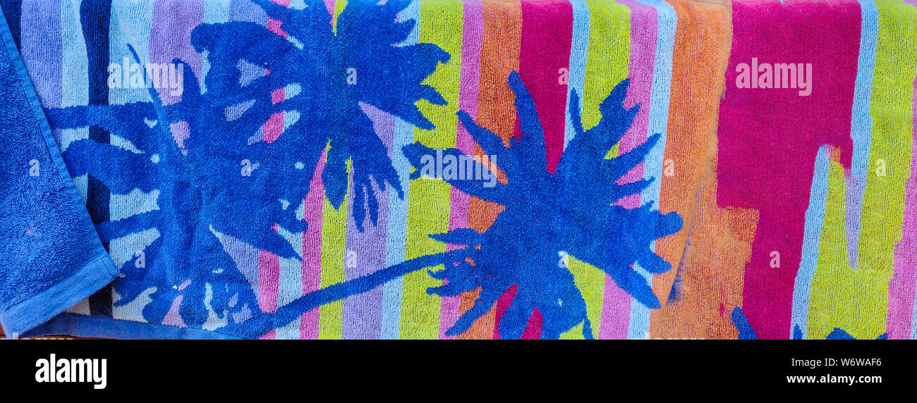 beach trees background on a cloth in Goa India Stock Photo - Alamy