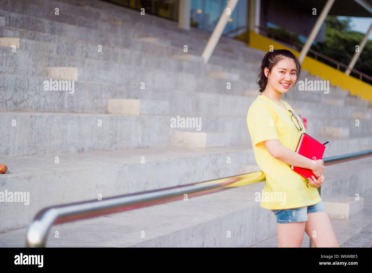 Asian Teenage Girl Study Book High Resolution Stock Photography and ...