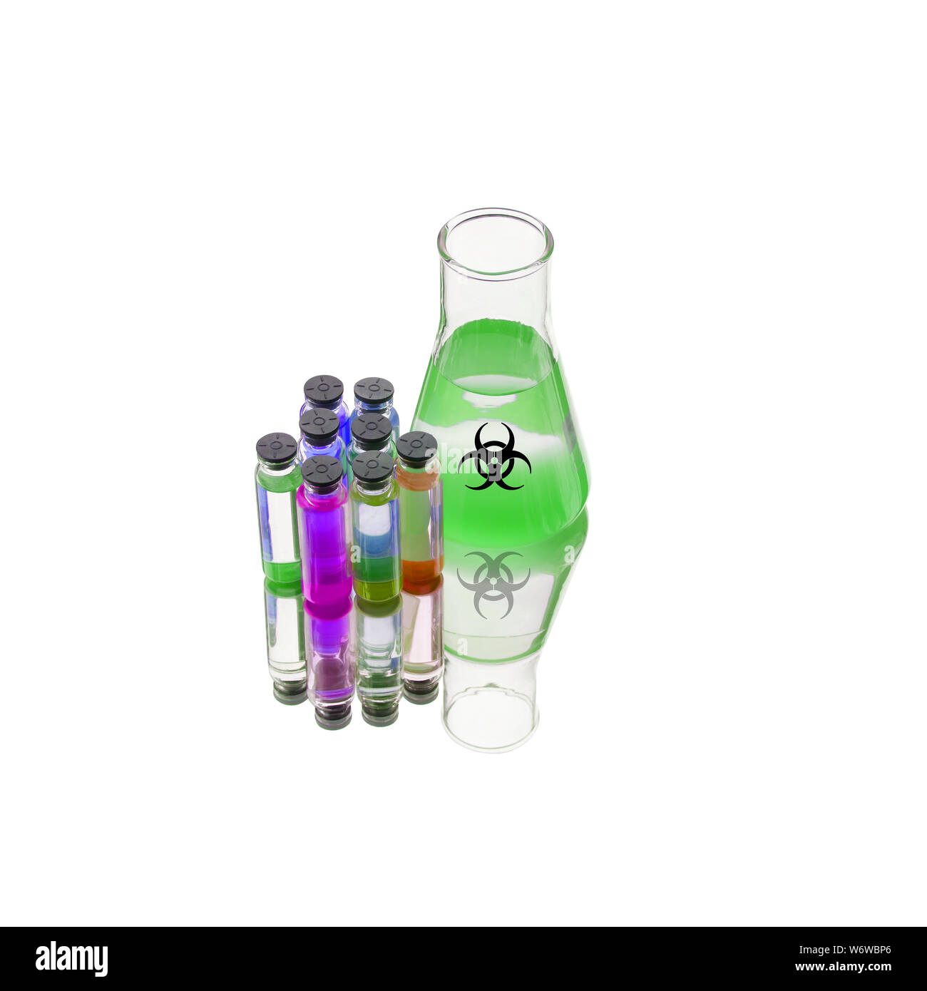 Chemical hazard test tube Cut Out Stock Images & Pictures - Alamy