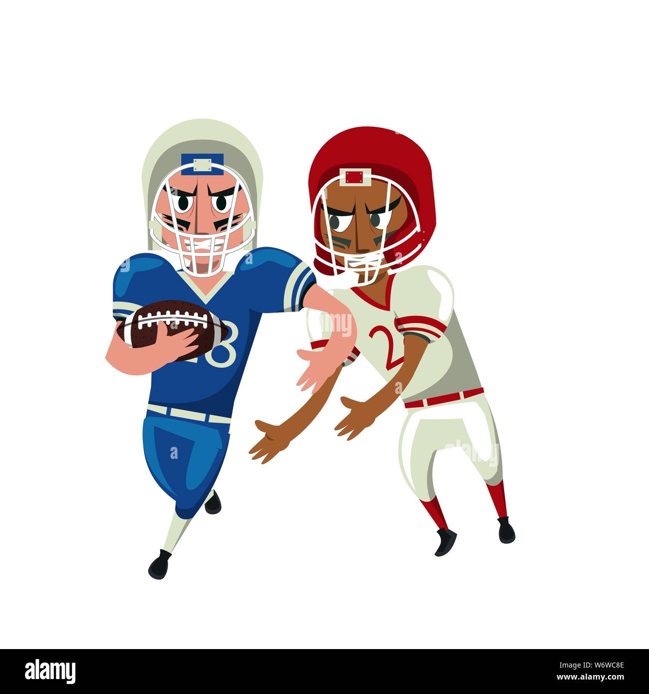 american football sport game cartoon Stock Vector Image & Art - Alamy