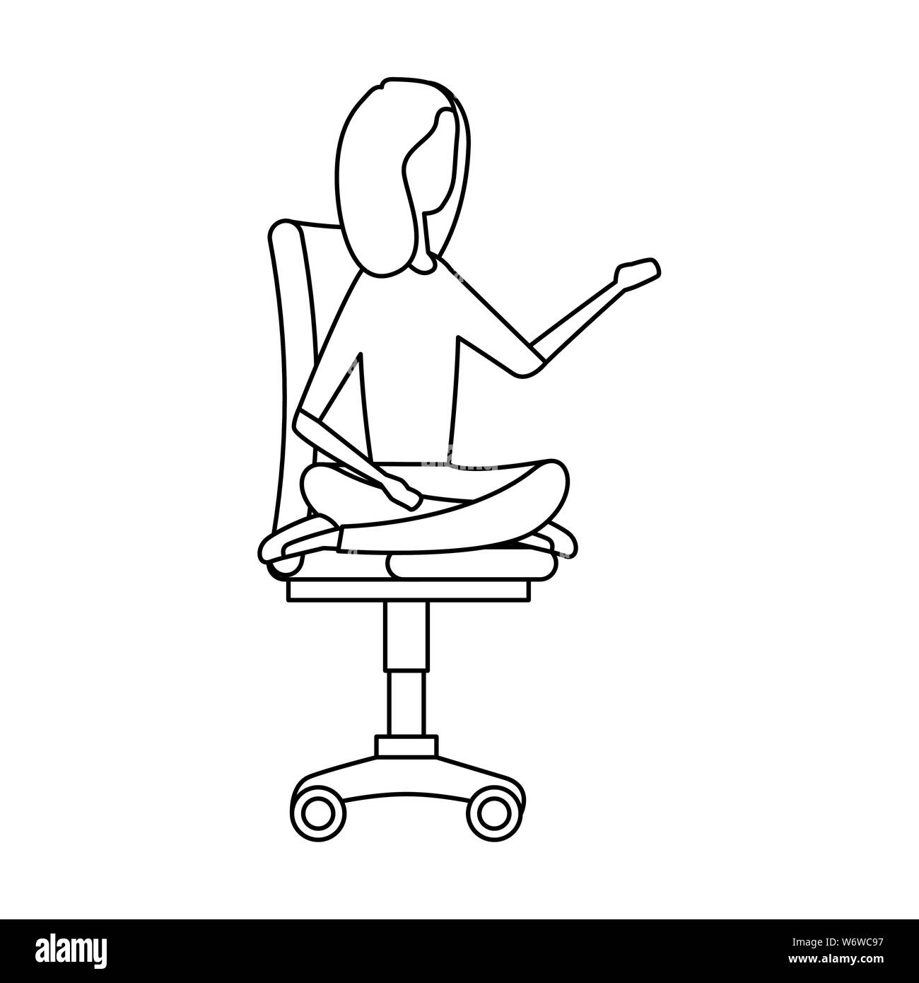 Seated chair yoga hi-res stock photography and images - Alamy