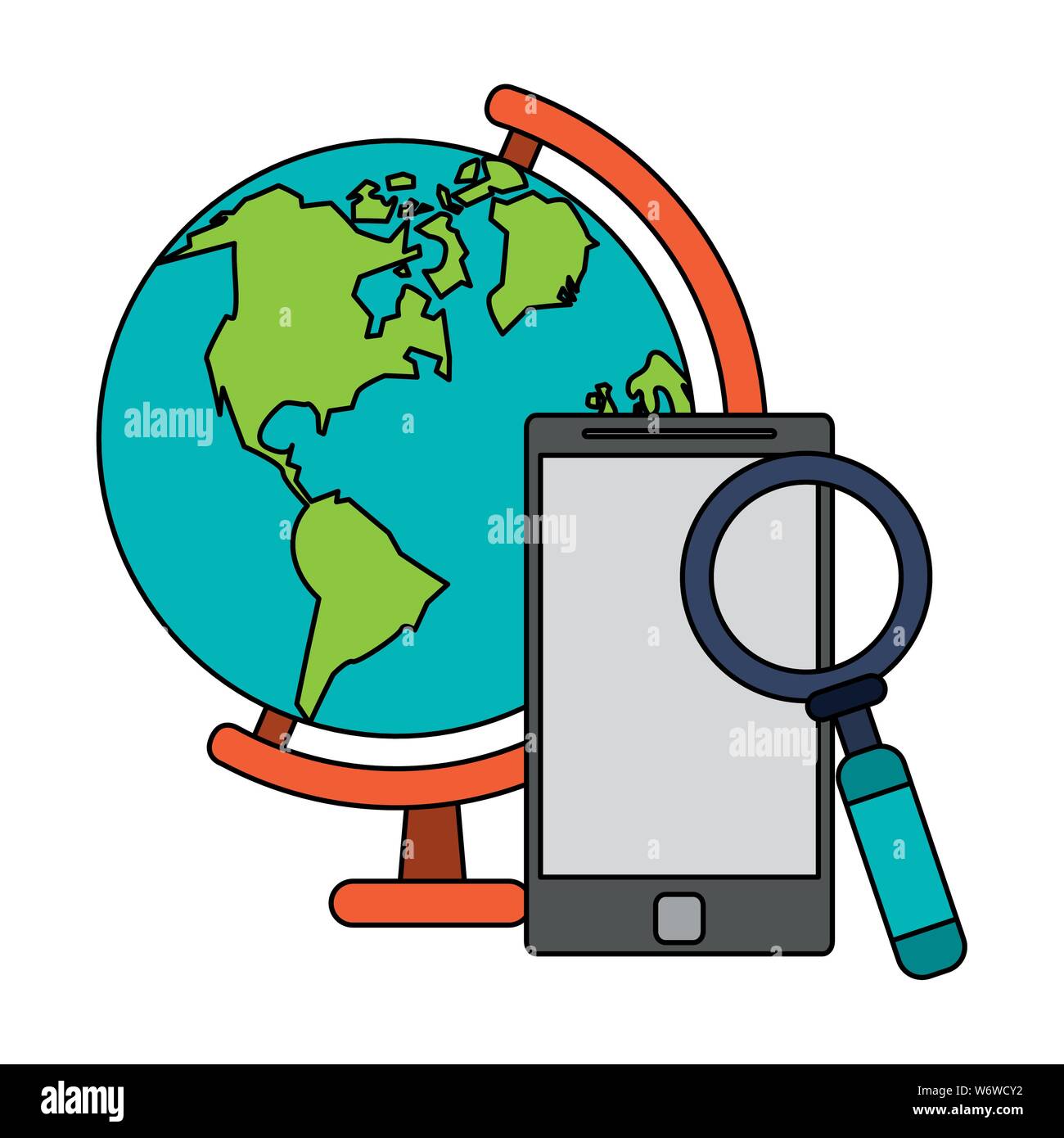 technology digital modern hardware cartoon Stock Vector Image & Art - Alamy