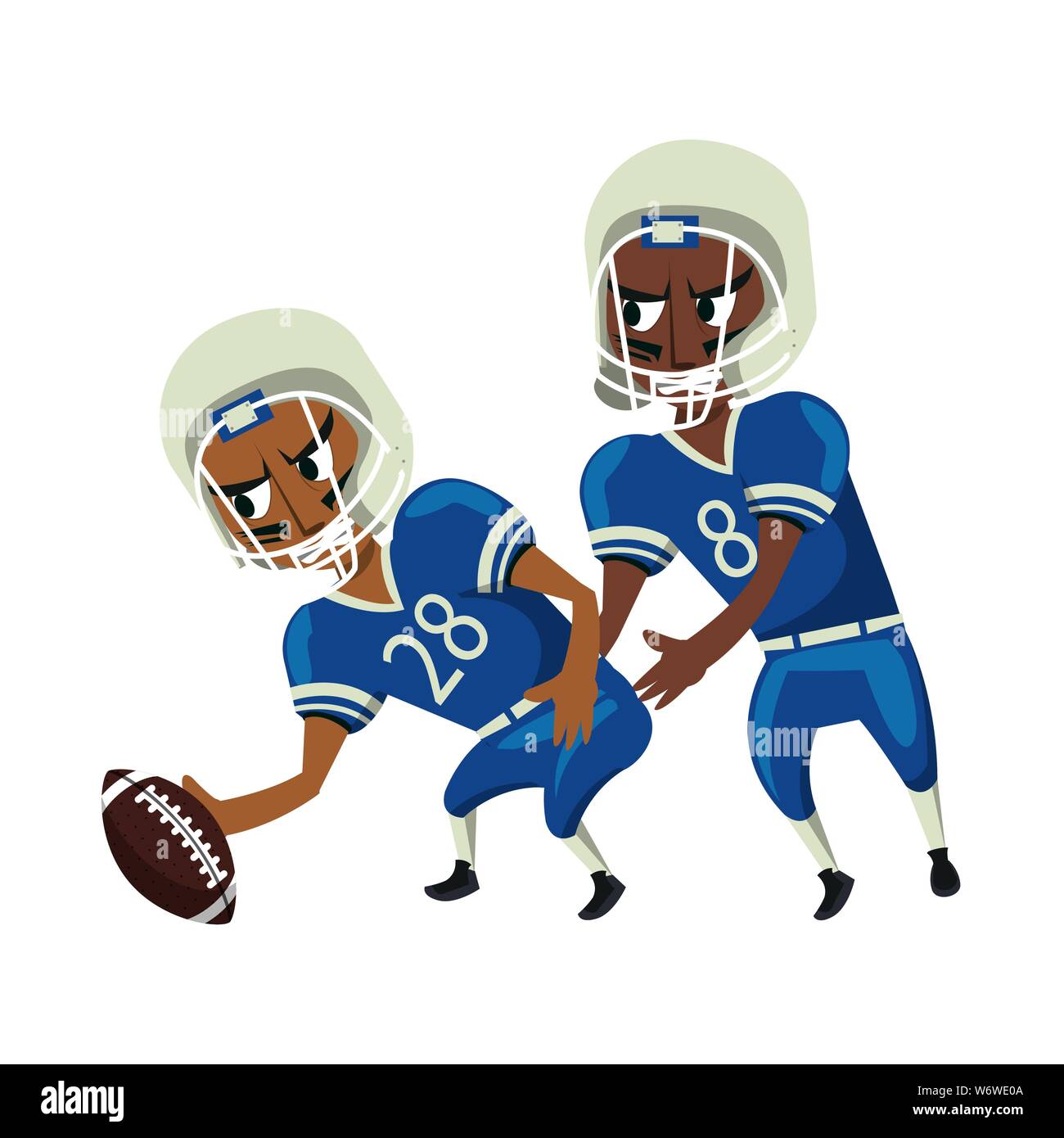 american football sport game cartoon Stock Vector Image & Art - Alamy
