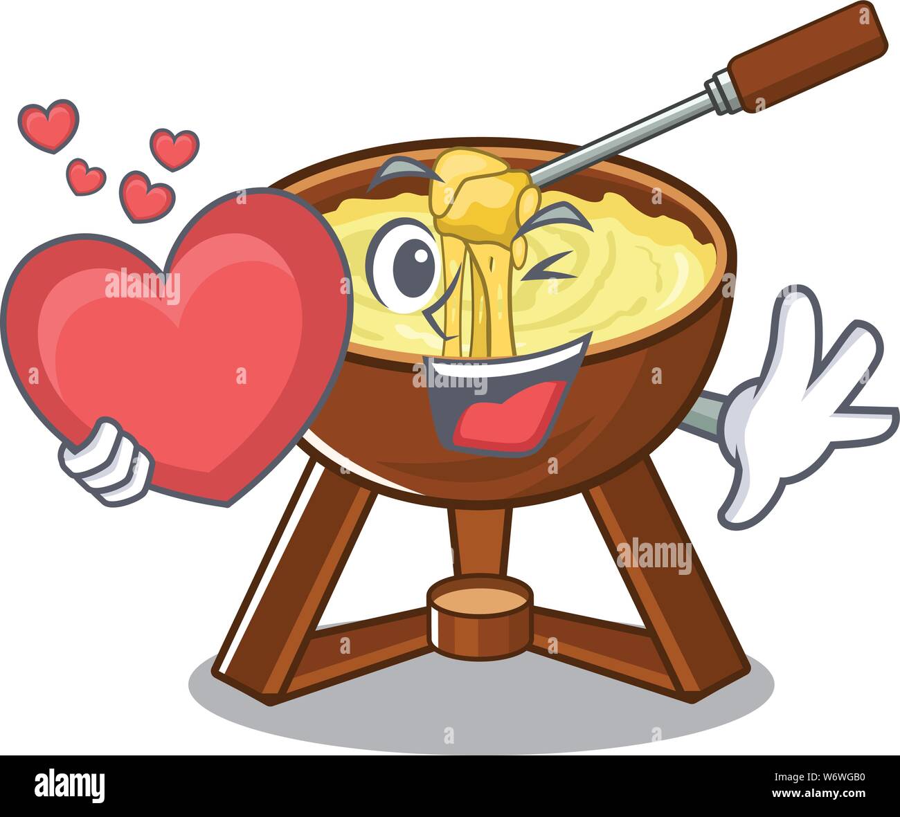 Fondue cheese family Stock Vector Images - Alamy