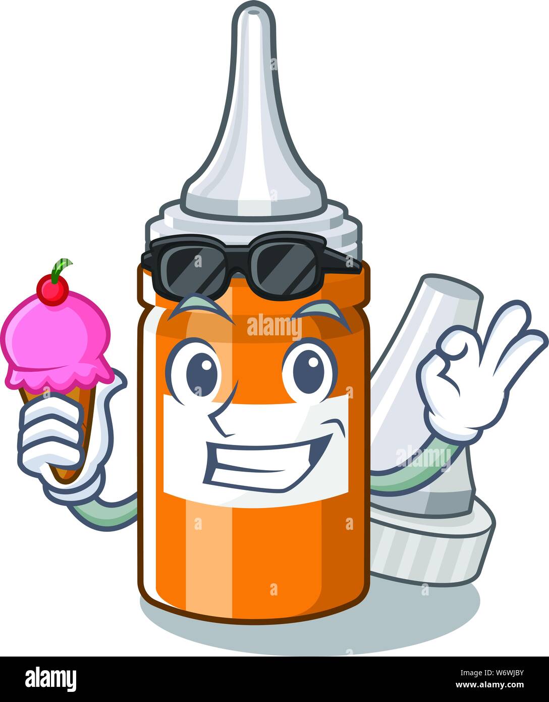 With ice cream ear drops in the cartoon shape Stock Vector Image & Art ...