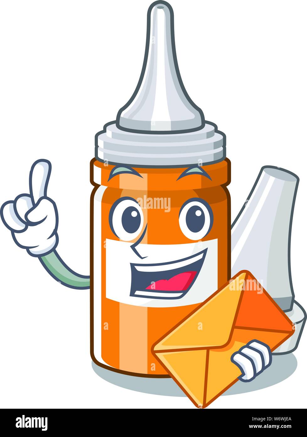 With envelope ear drops in the cartoon shape Stock Vector Image & Art ...