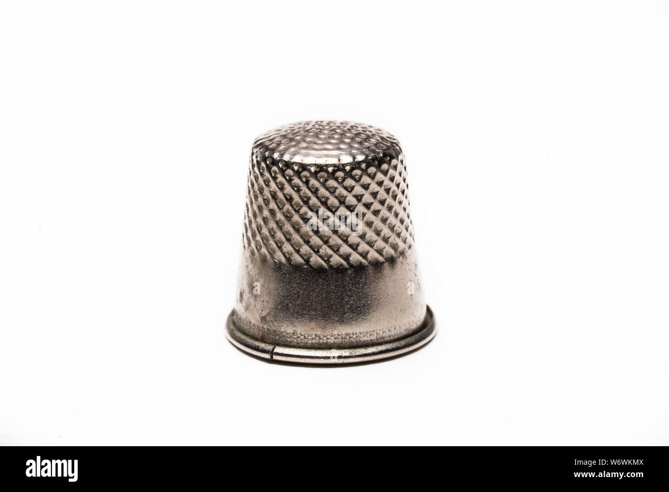 Old Vintage Thimble on isolated on white background Stock Photo - Alamy