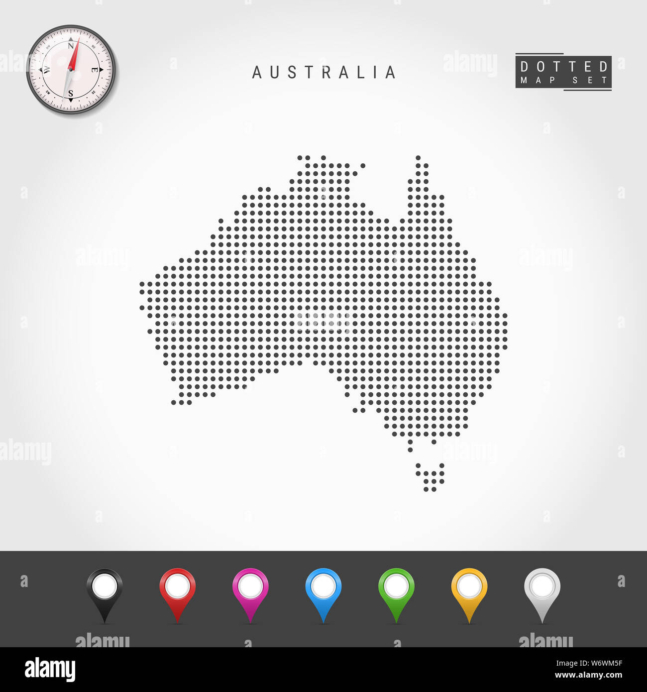 Australia map clipart hi-res stock photography and images - Alamy