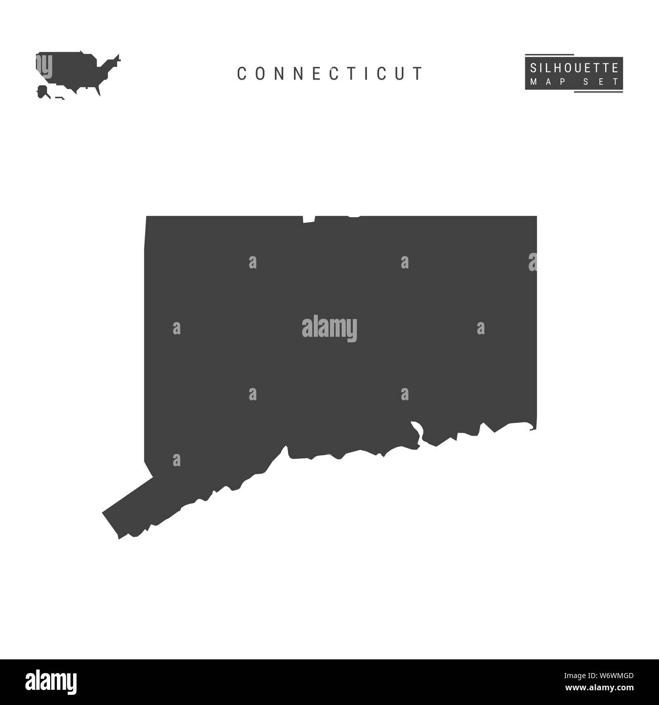 Connecticut State Map Stock Photos & Connecticut State Map Stock Images ...