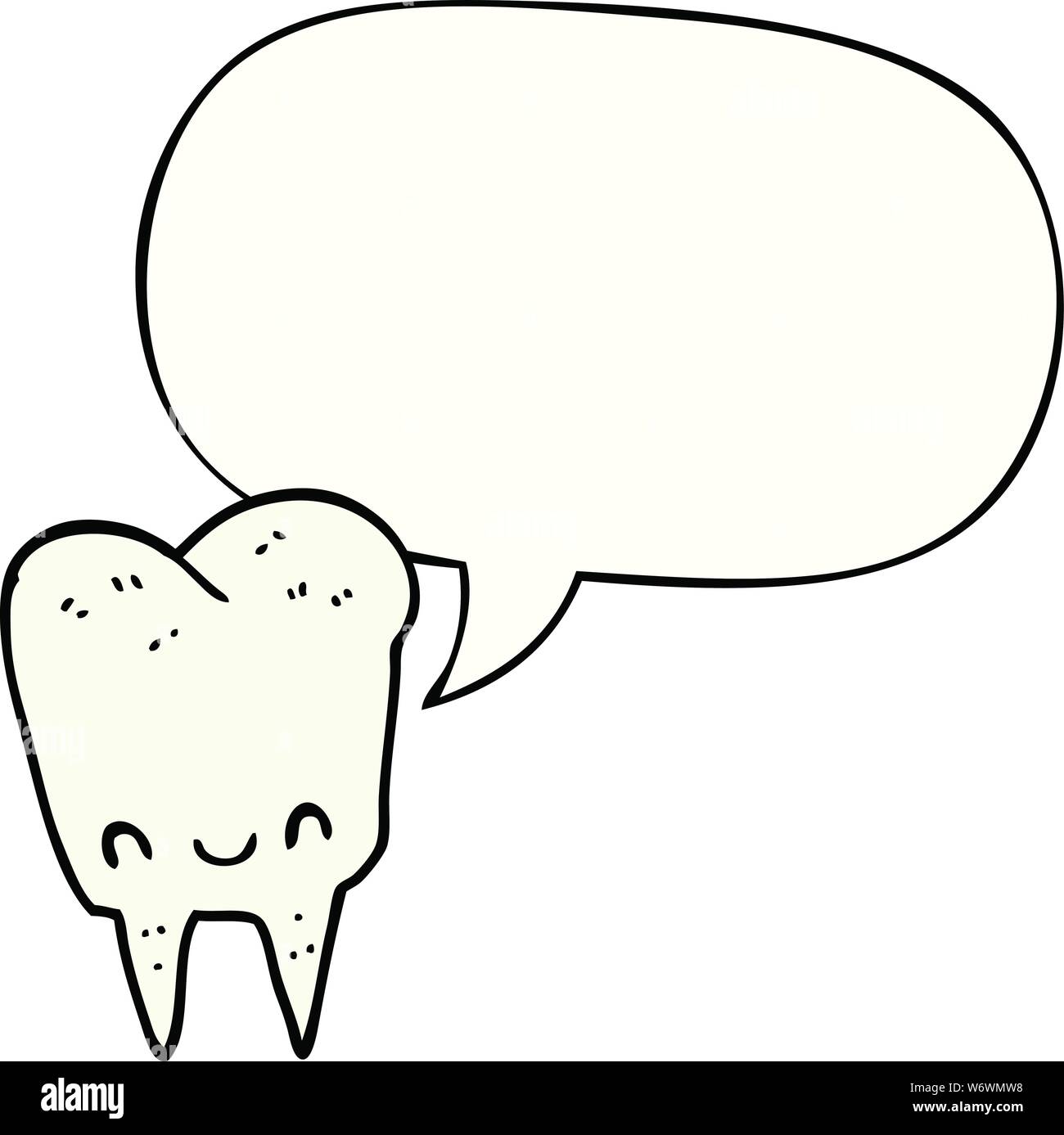 Cartoon funny tooth character bubble Cut Out Stock Images & Pictures ...