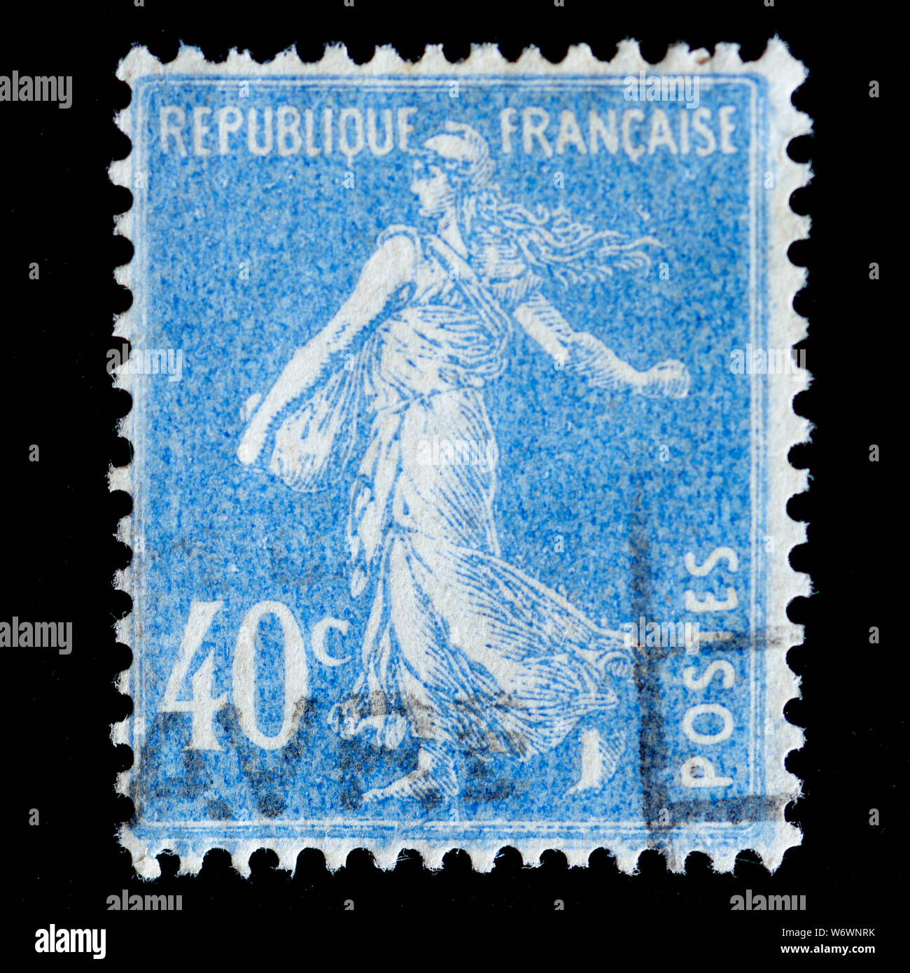France Postage Stamp - La Semeuse [The Sower] Stock Photo - Alamy