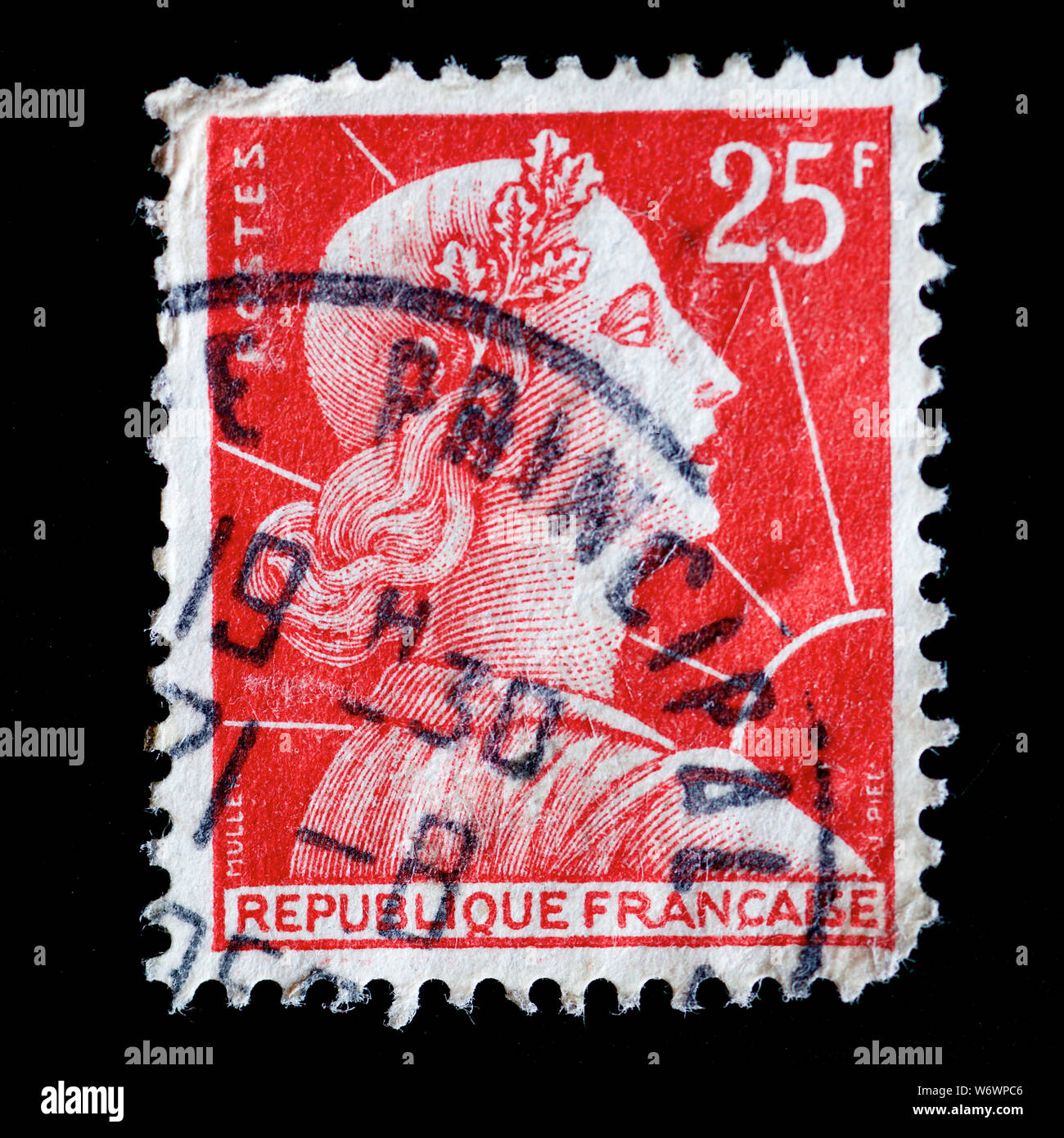 Postage stamp france hi-res stock photography and images - Alamy