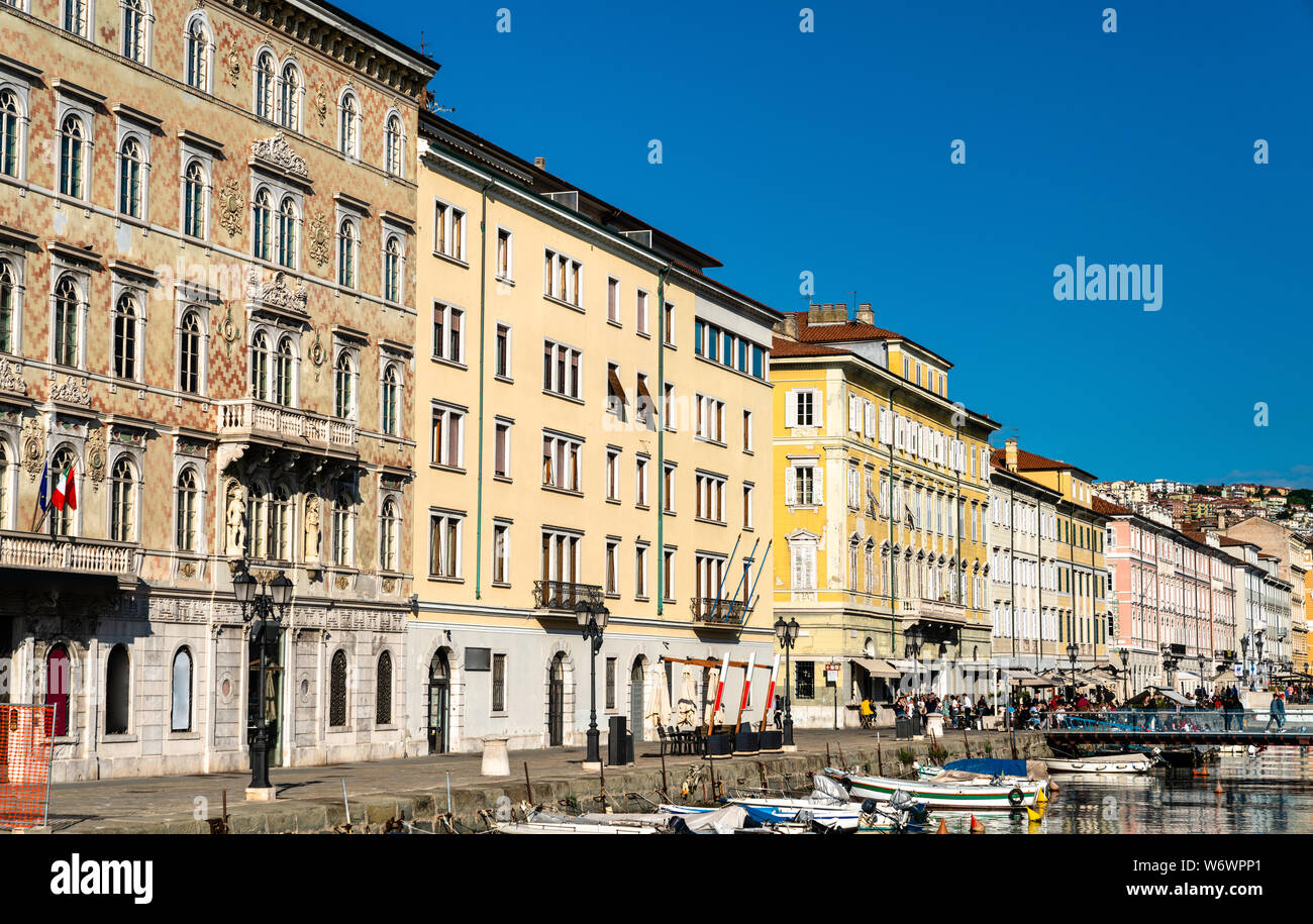 View of historic buildings in the old town of Trieste, Italy Stock Photo - Alamy