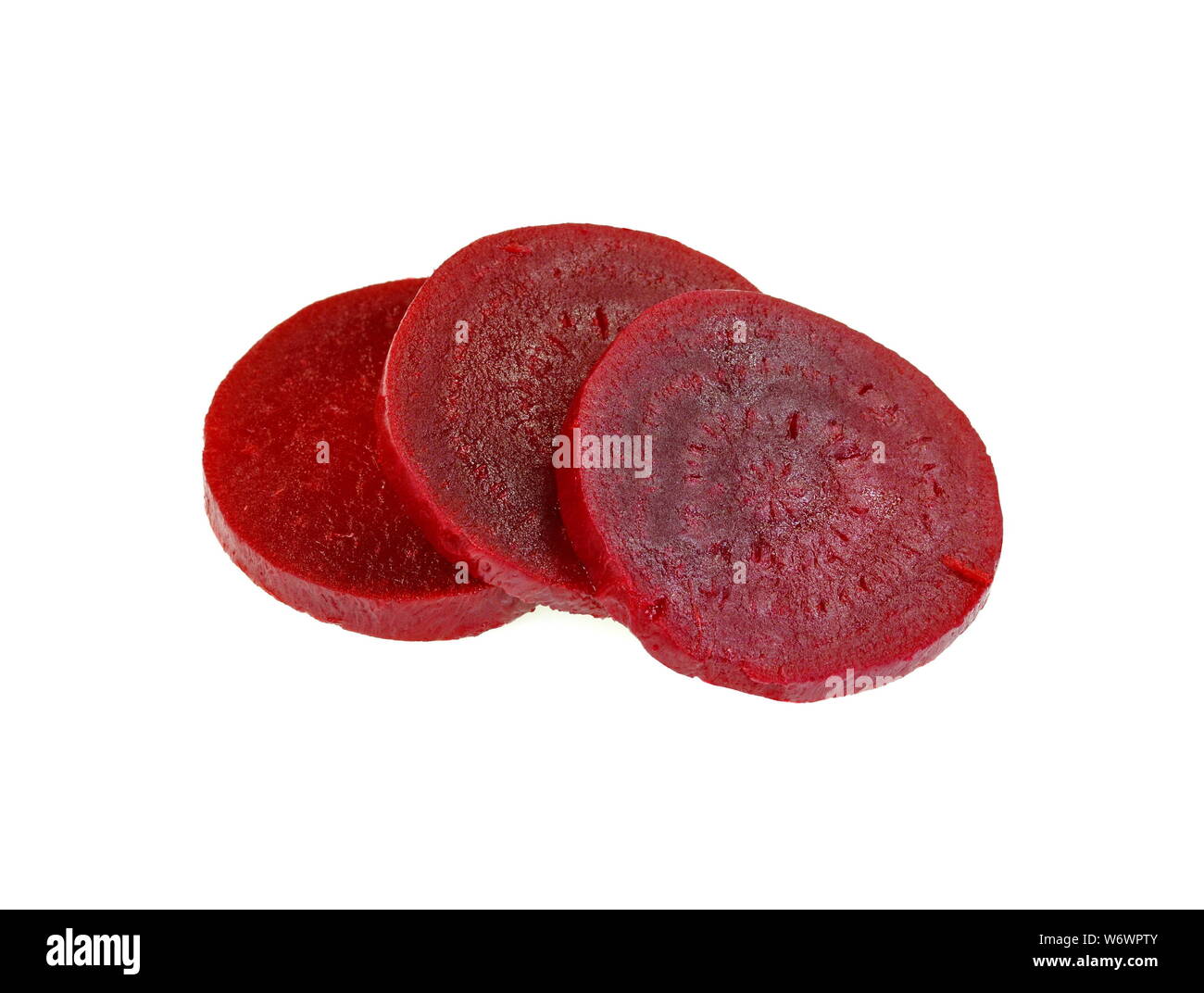 Boiled beetroot slices isolated on white background Stock Photo - Alamy