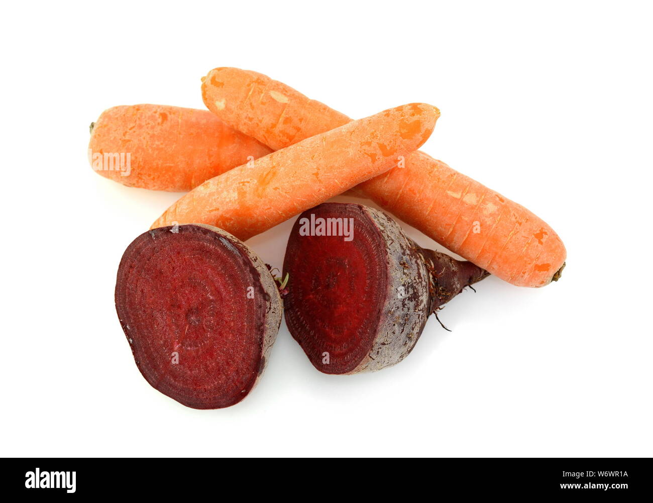 beetroot and carrot isolated on a white background Stock Photo - Alamy