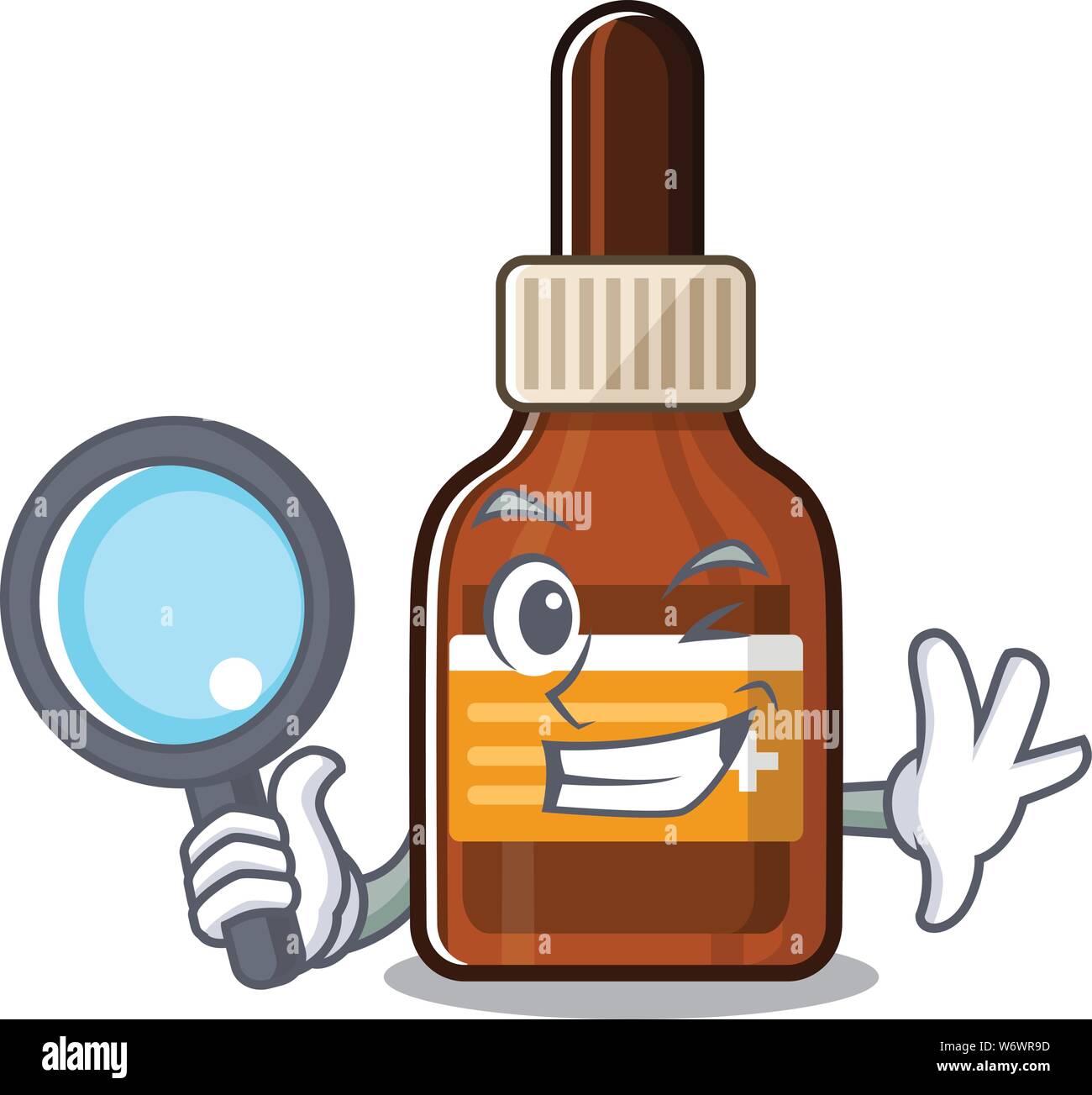 Detective iodine with the a cartoon shape Stock Vector Image & Art - Alamy