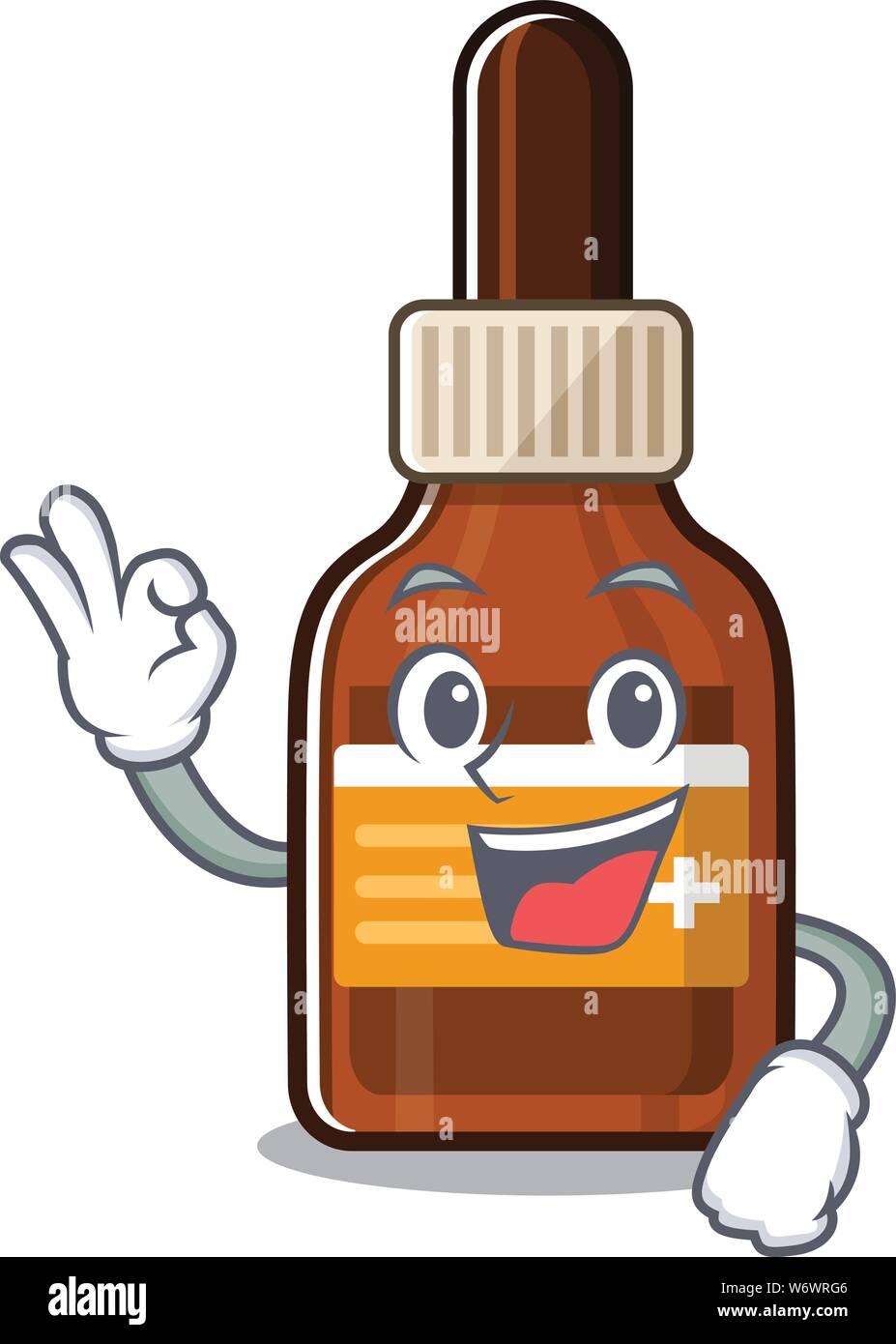 Okay iodine with the a cartoon shape Stock Vector Image & Art - Alamy