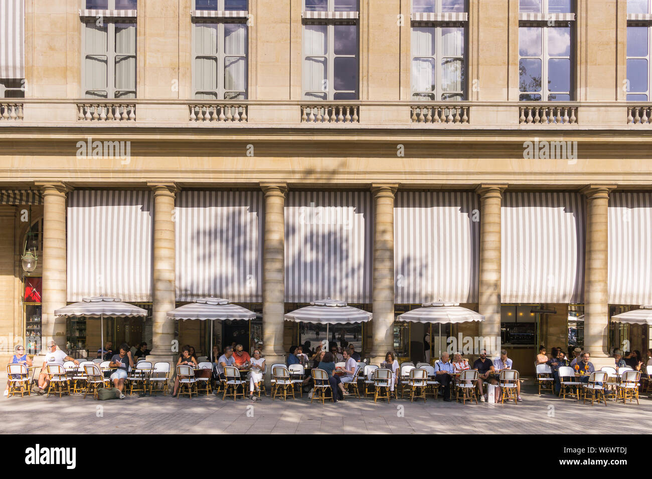 Paris Le Nemours - patrons having drinks at Le Nemours cafe bar in ...