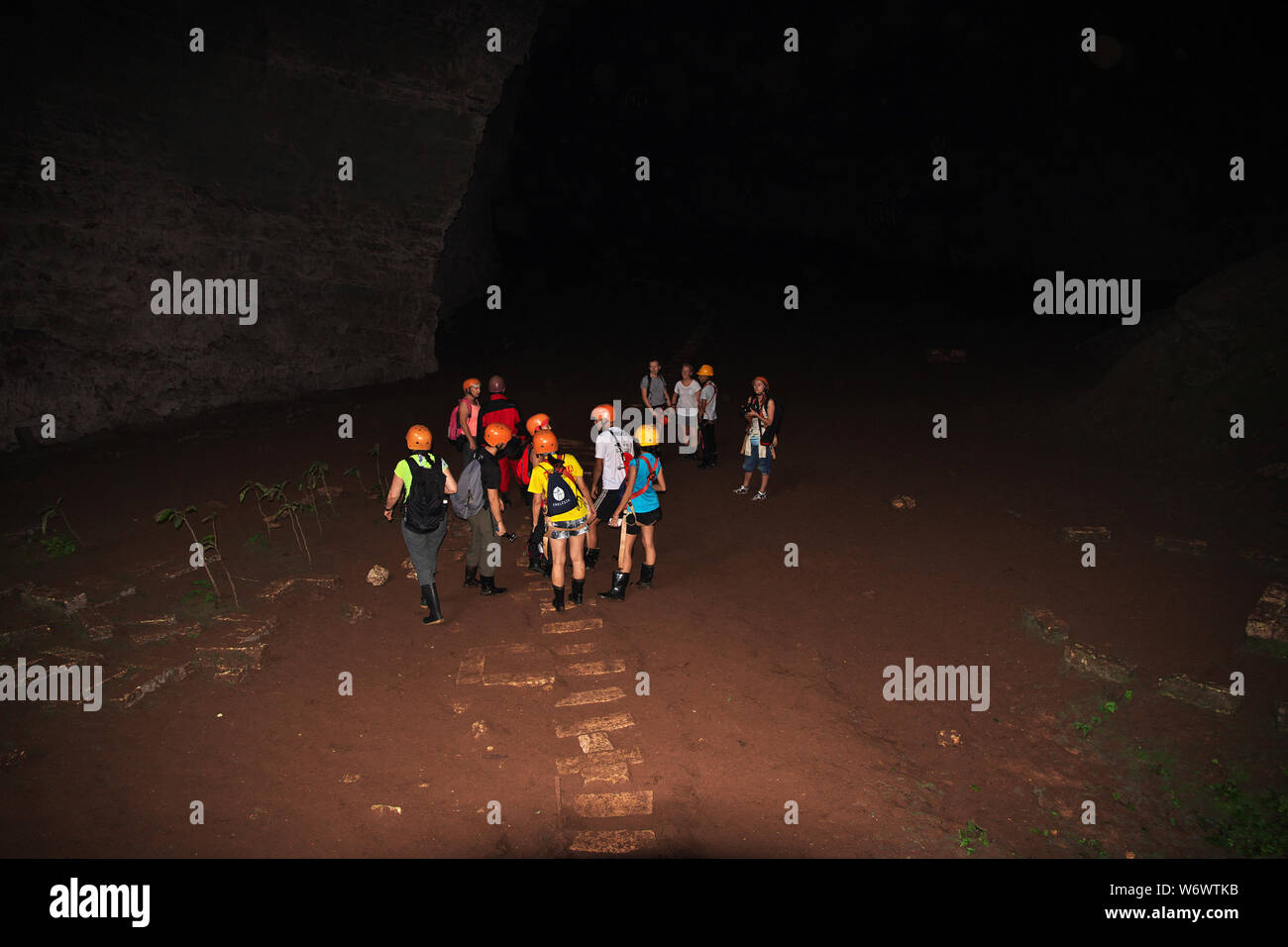 Jomblang, Indonesia - 01 Aug 2016. Jomblang cave near Yogyakarta city ...