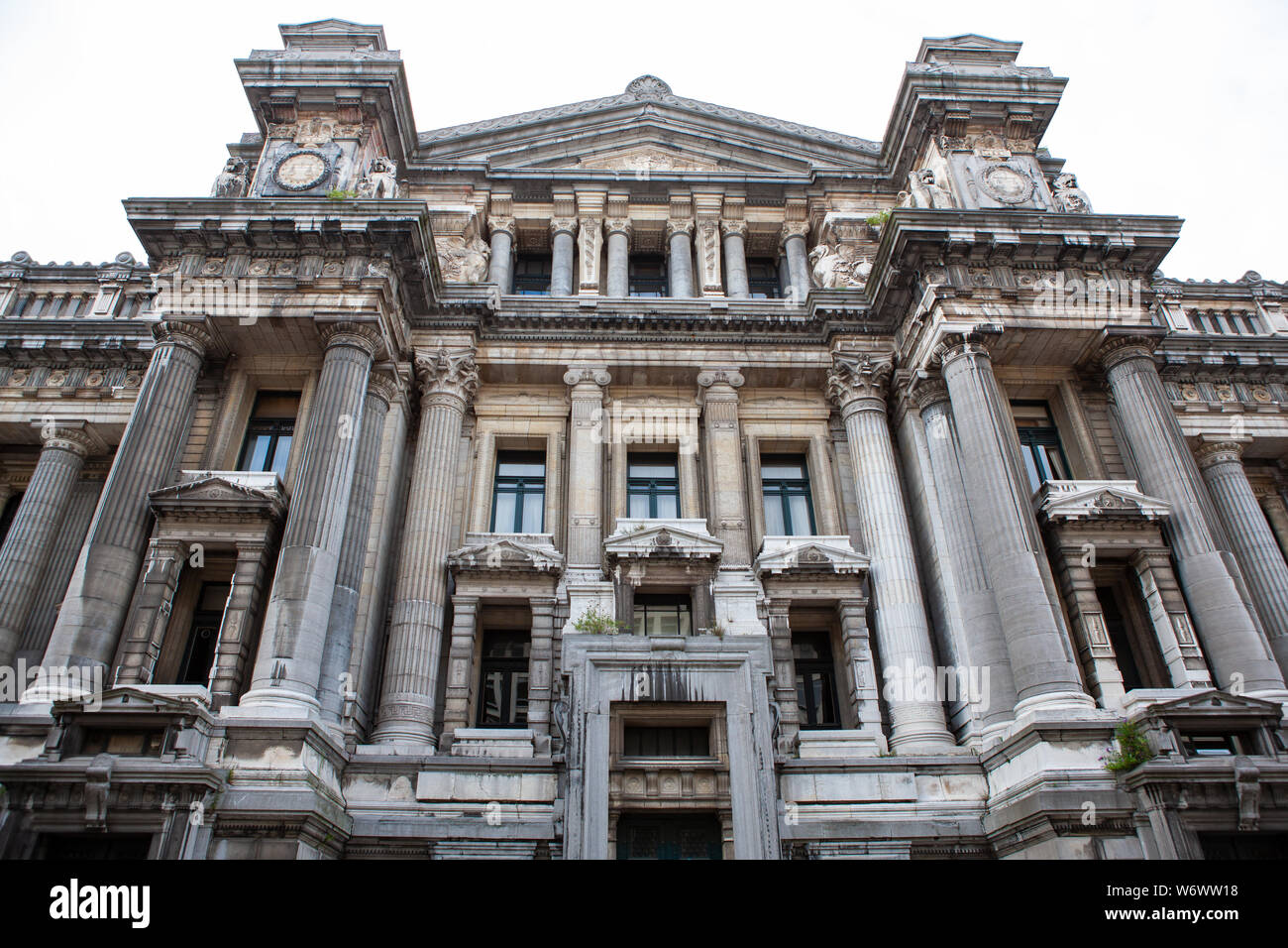 Palais De Justice, Law Courts of Brussels, Neoclassical architecture in Brussels, Belgium Stock ...