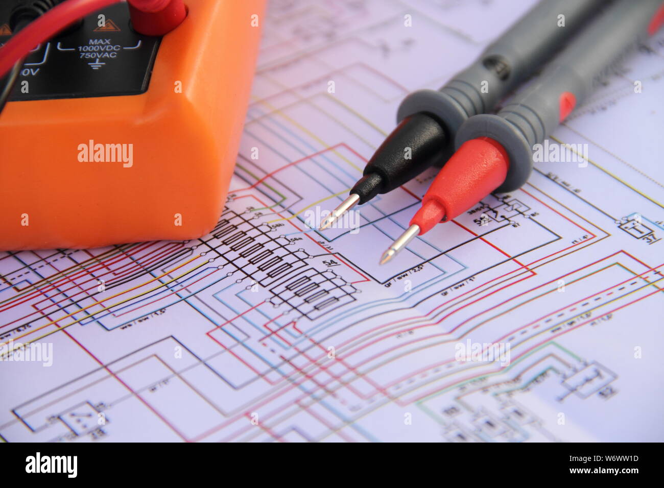 measuring device with a diagram Stock Photo - Alamy