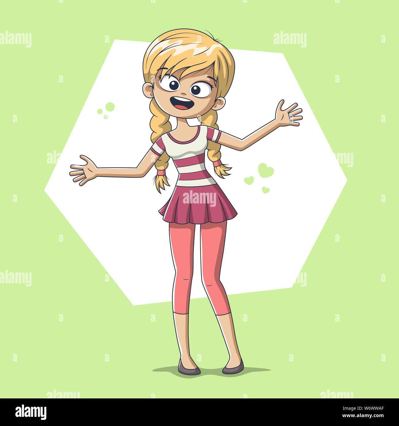Female comic character hi-res stock photography and images - Alamy