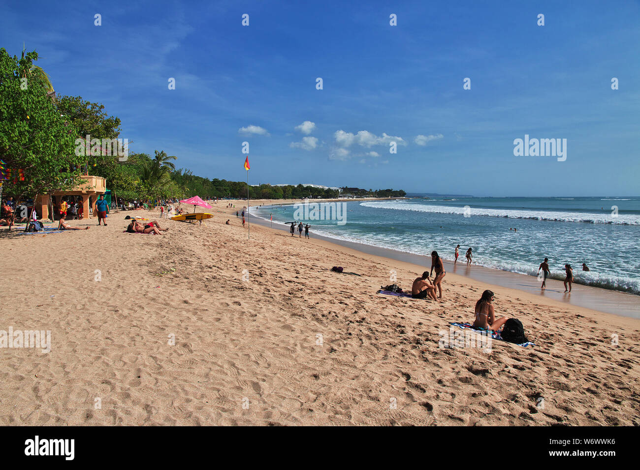 Kuta Beach in Bali island, Indonesia Stock Photo - Alamy