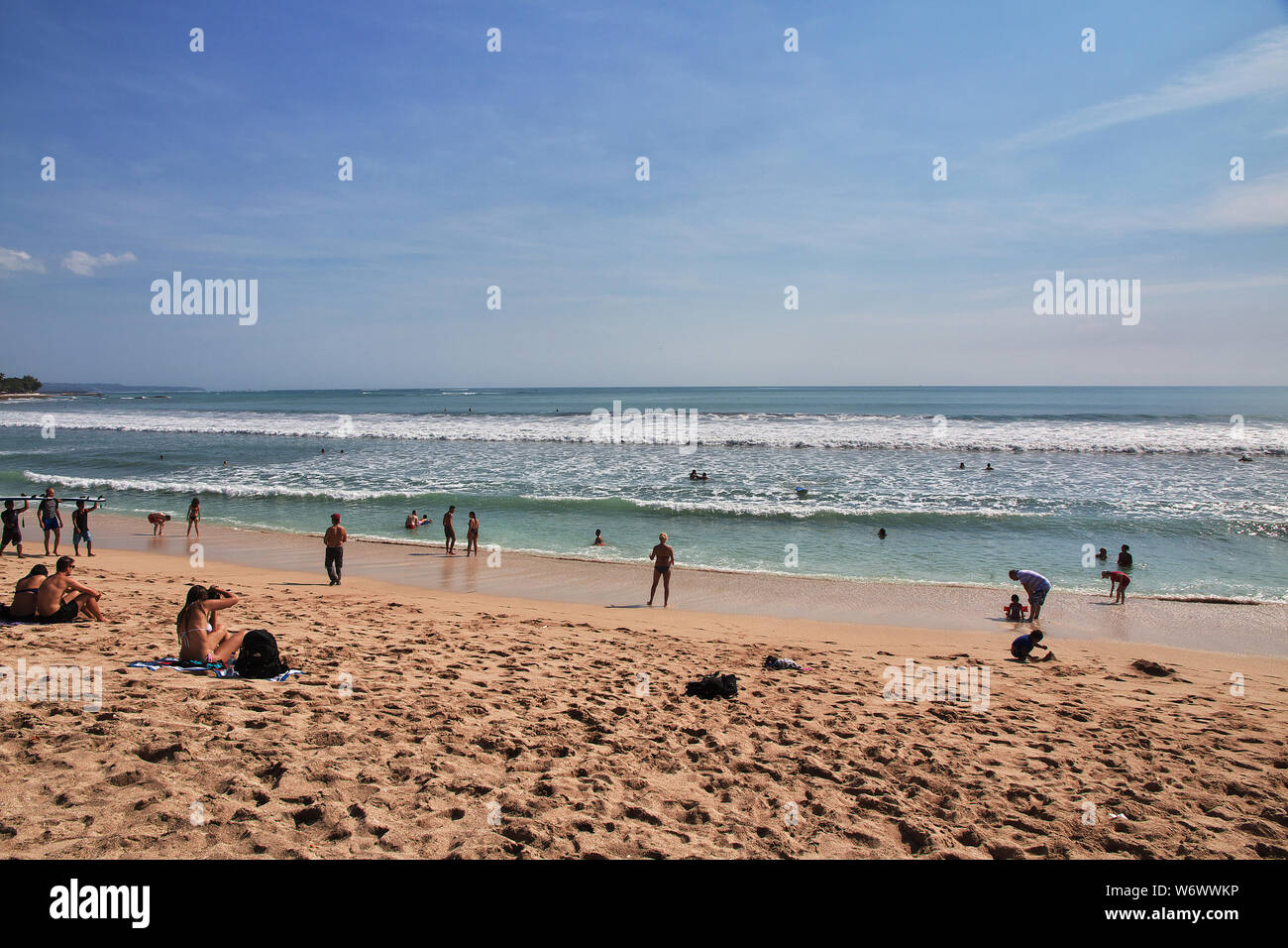 Kuta Beach in Bali island, Indonesia Stock Photo - Alamy