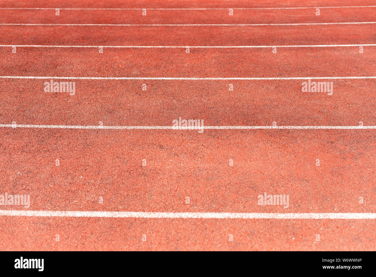 Stadium track for running and athletics competitions. New synthetic ...